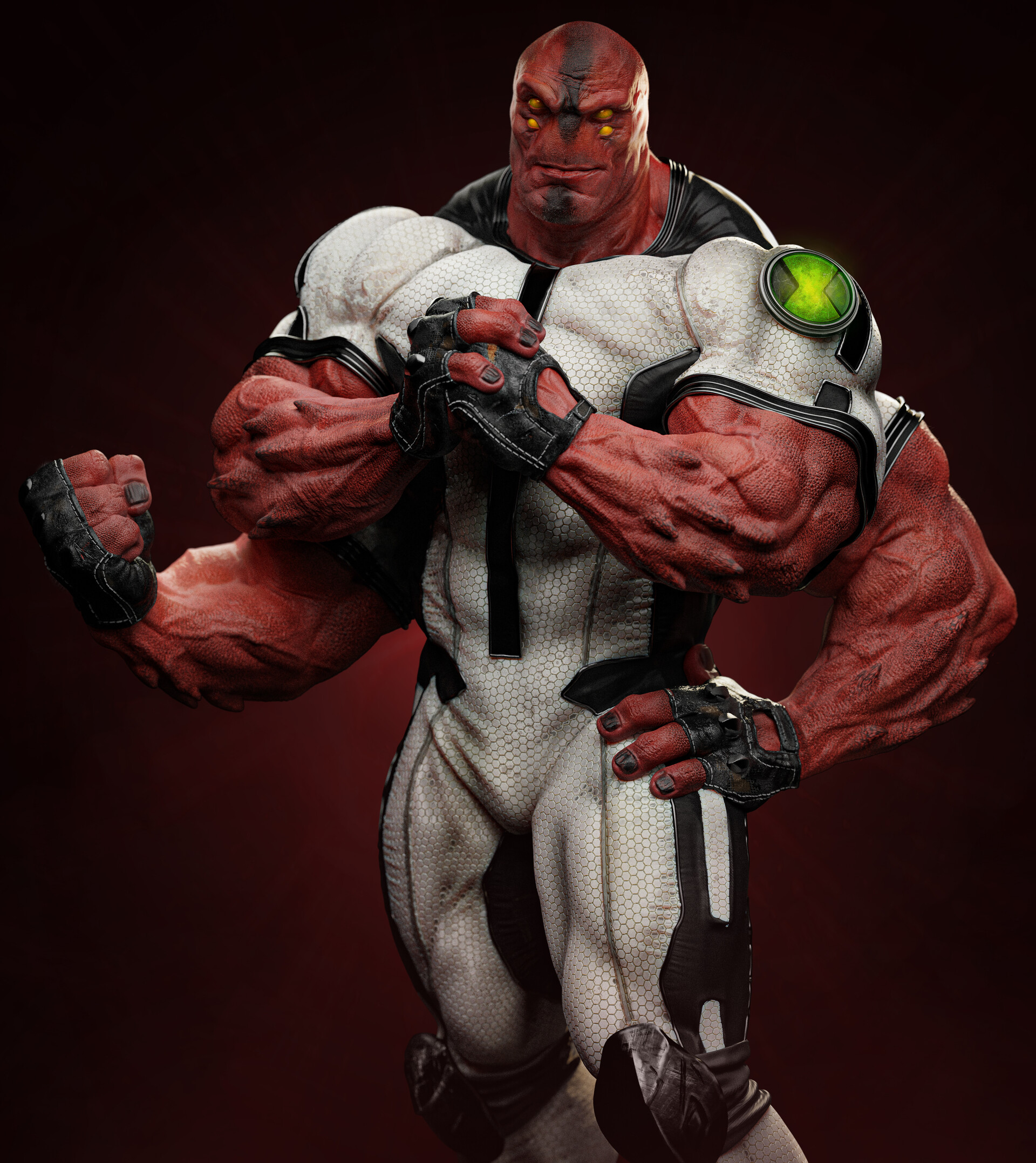 ArtStation - Four Arms - Ben 10 ArtStation - Four Arms - Ben 10