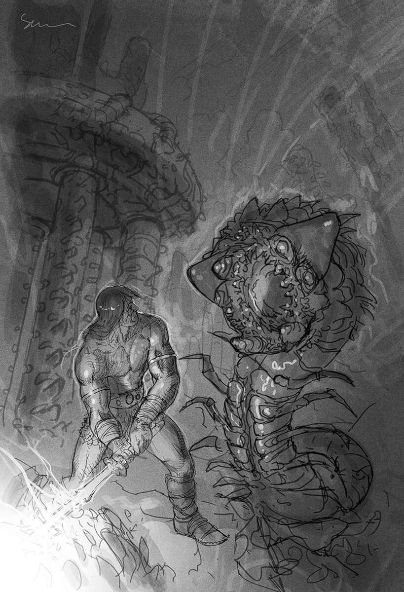 how to draw ice worms