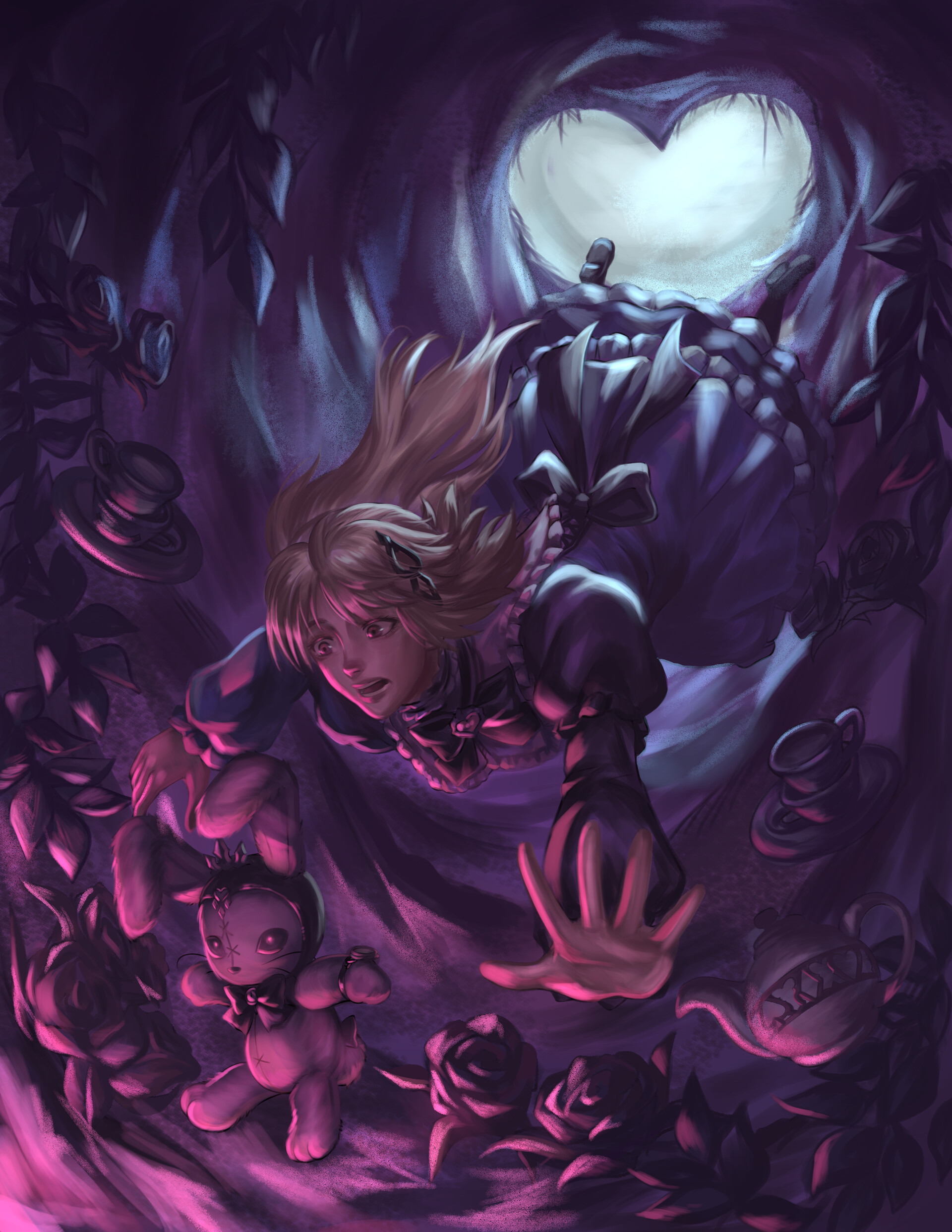 ArtStation - Alice Rabbit Falling