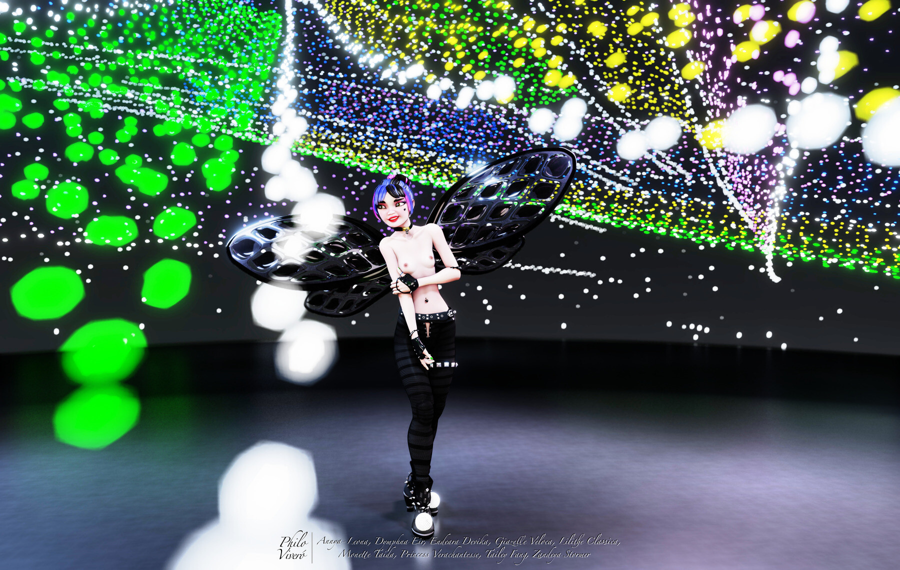 Philo Vivero - Tailey Fang, Asian Lady, Goth Punk Faerie