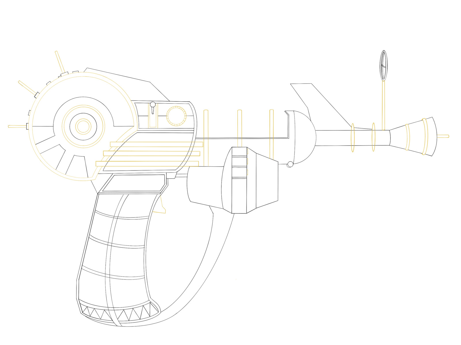 ray gun coloring pages