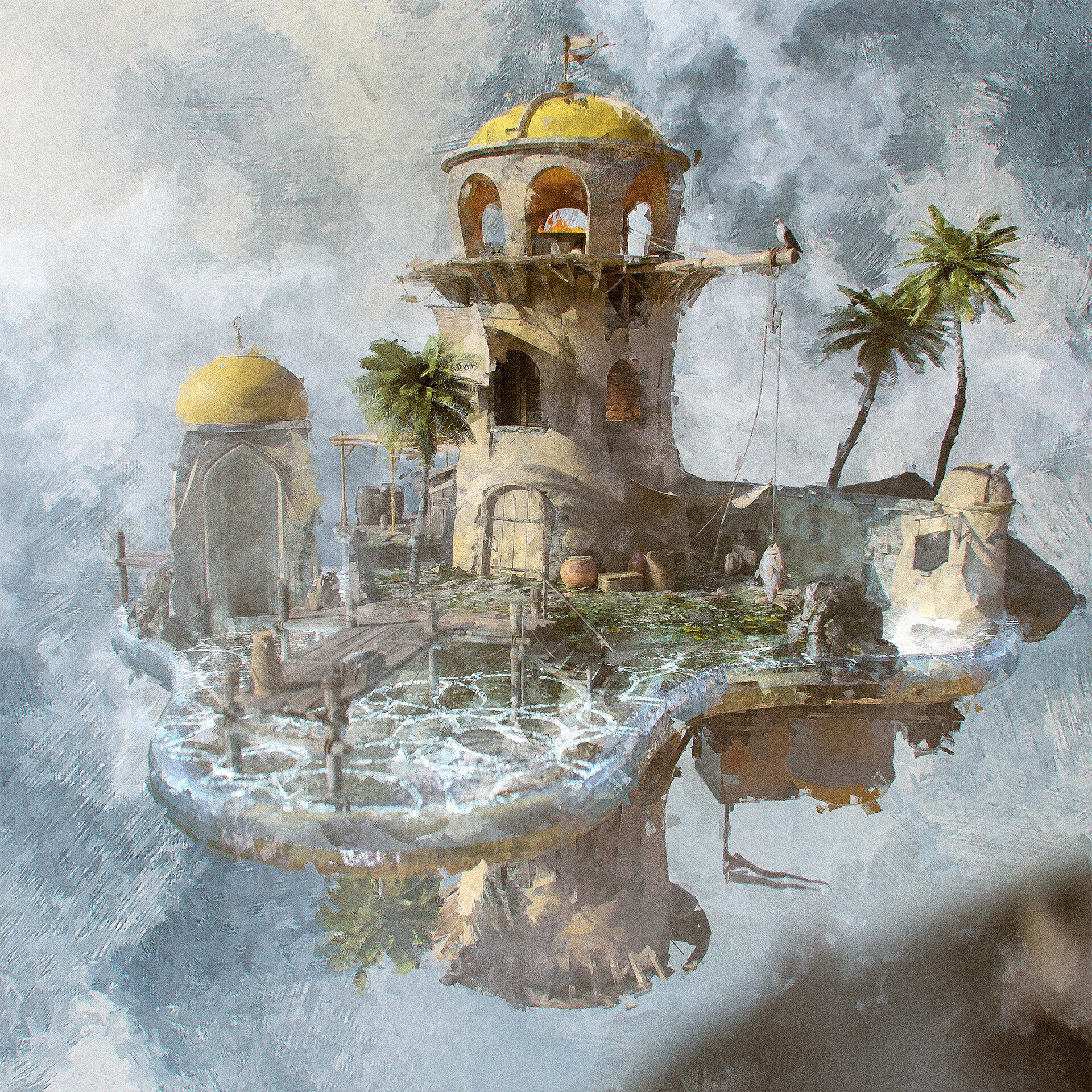 ArtStation - Floating Lighthouse