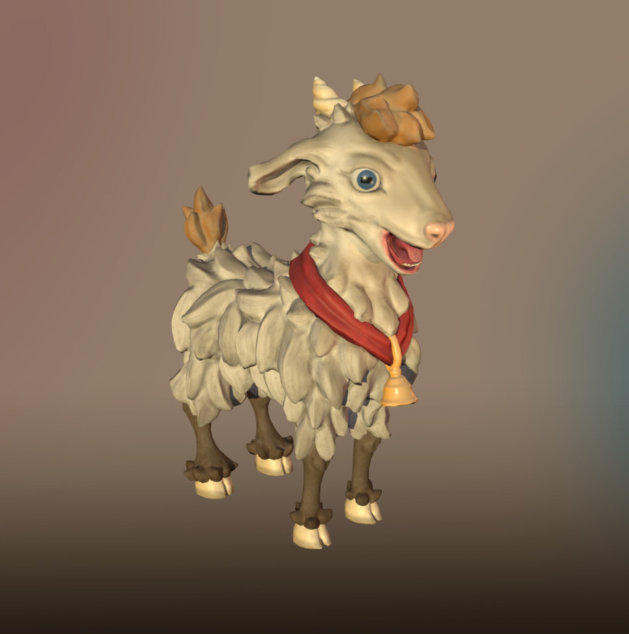 ArtStation - Little Fluffy Goat