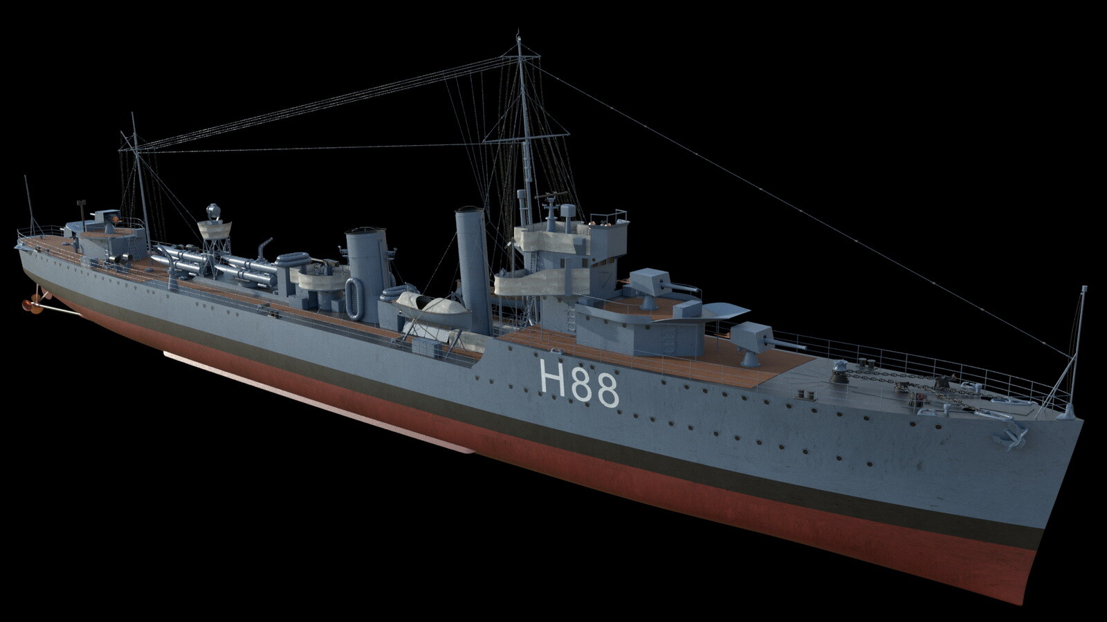 Stefan Dramiński - British destroyer HMS Wakeful