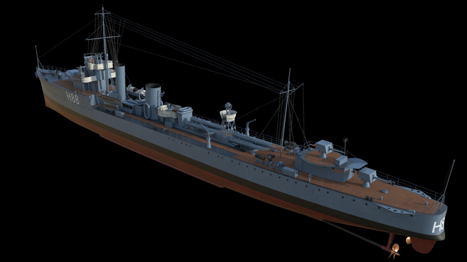 Stefan Dramiński - British destroyer HMS Wakeful
