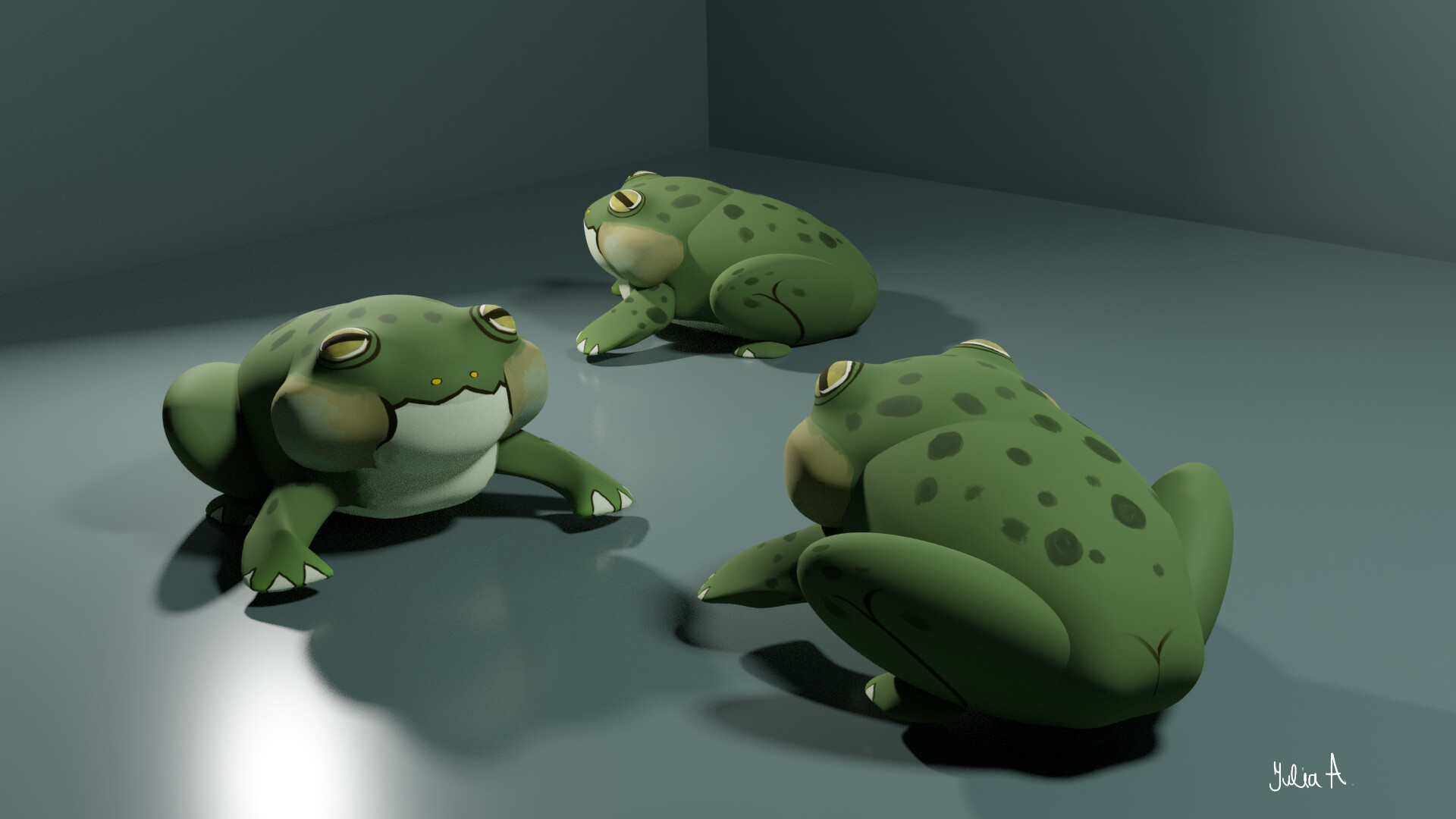 ArtStation - 3D Frog: Riverland