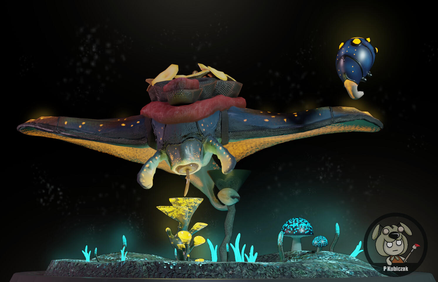 ArtStation - Alien Stingray 3D model