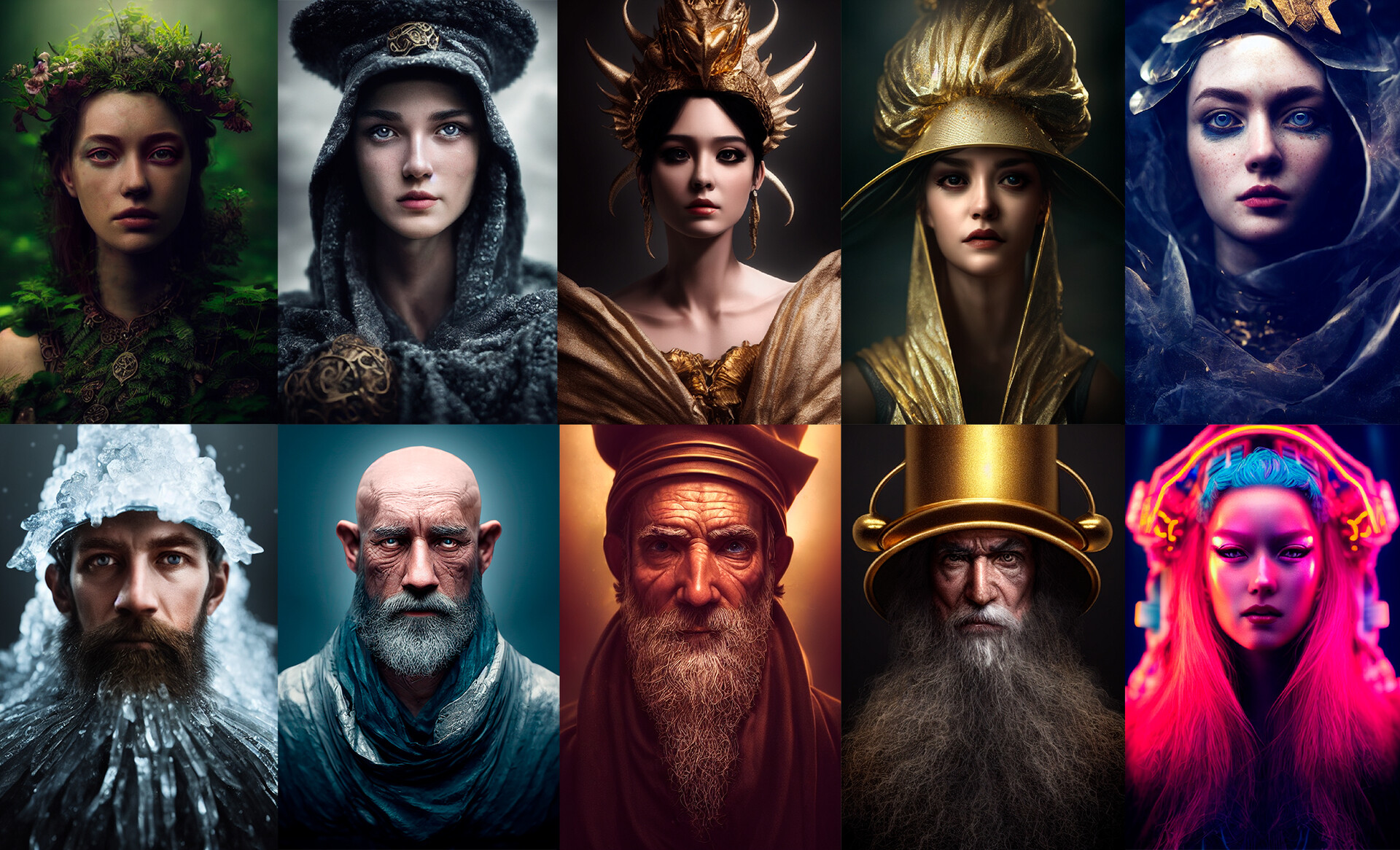 ArtStation - Digital portrait of people in different roles