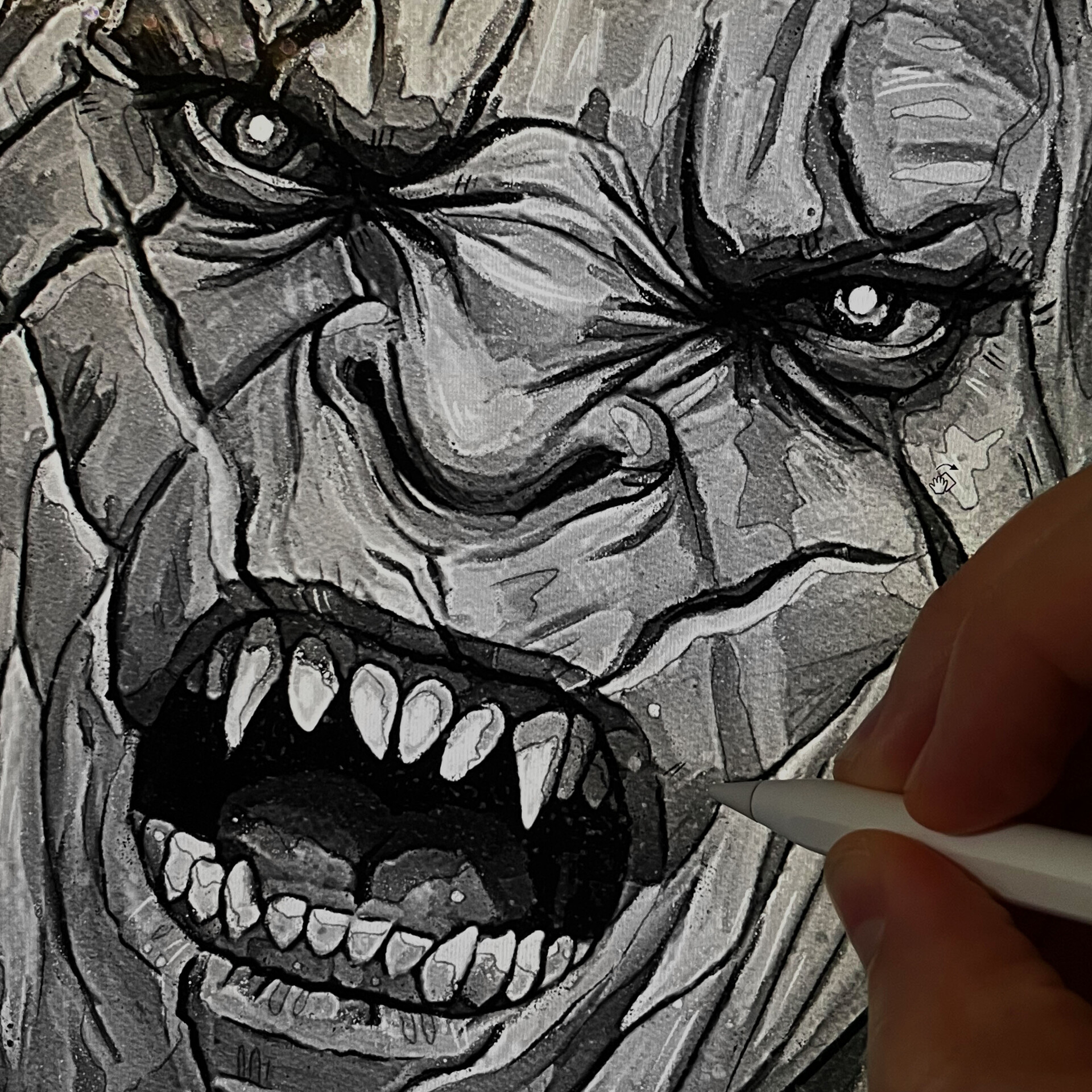 how to draw the pale orc