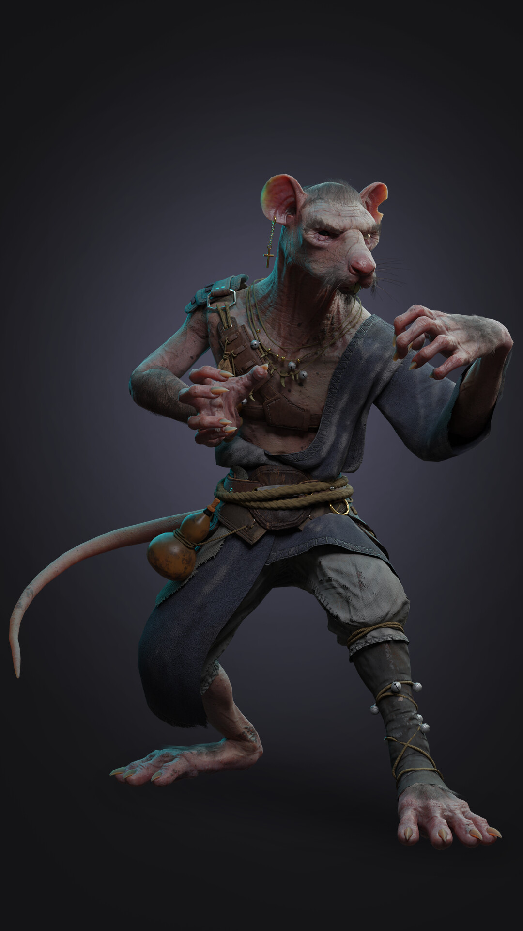 ArtStation - Ratman-Ronin, Game ready