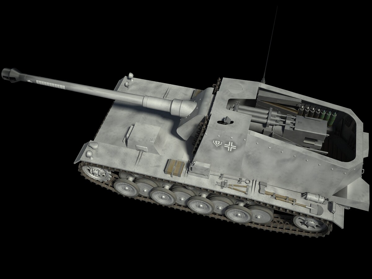 ArtStation - German self-propelled gun Panzerselbstfahrlafette V Sturer ...