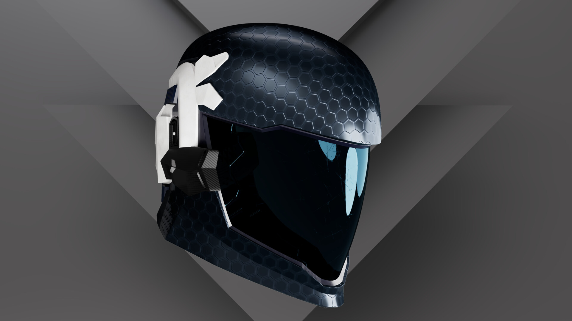 ArtStation - "Warfighter" helmet fan art.