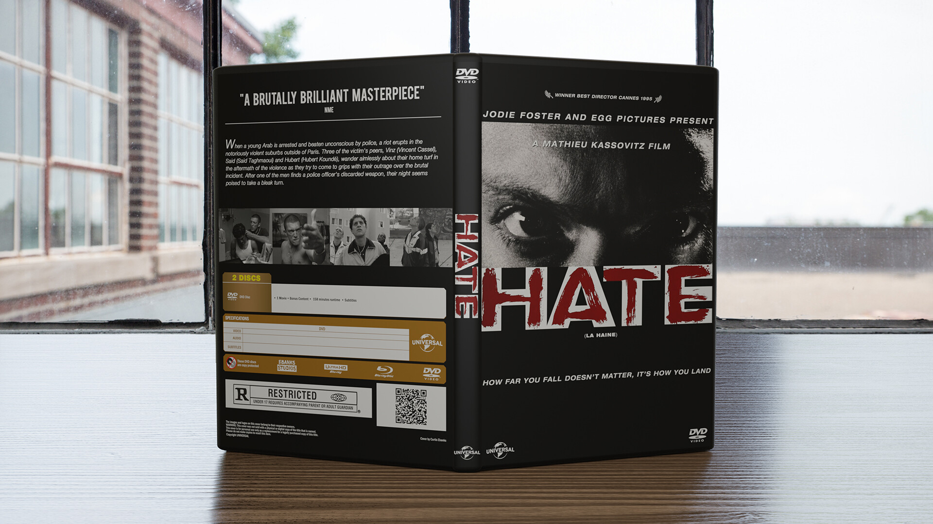 ArtStation - HATE (1995) Custom DVD Cover