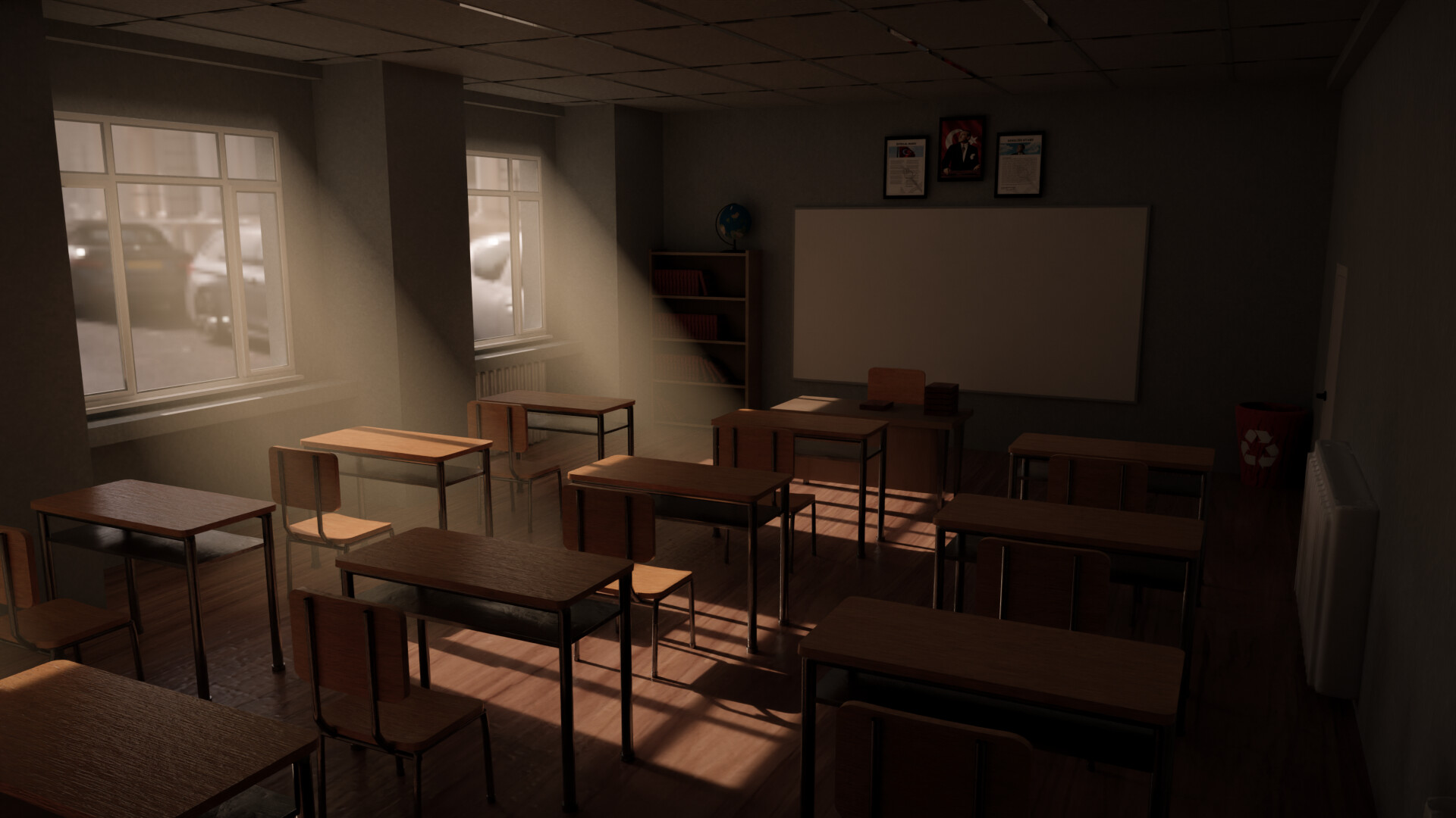 ArtStation - Classroom Modeling