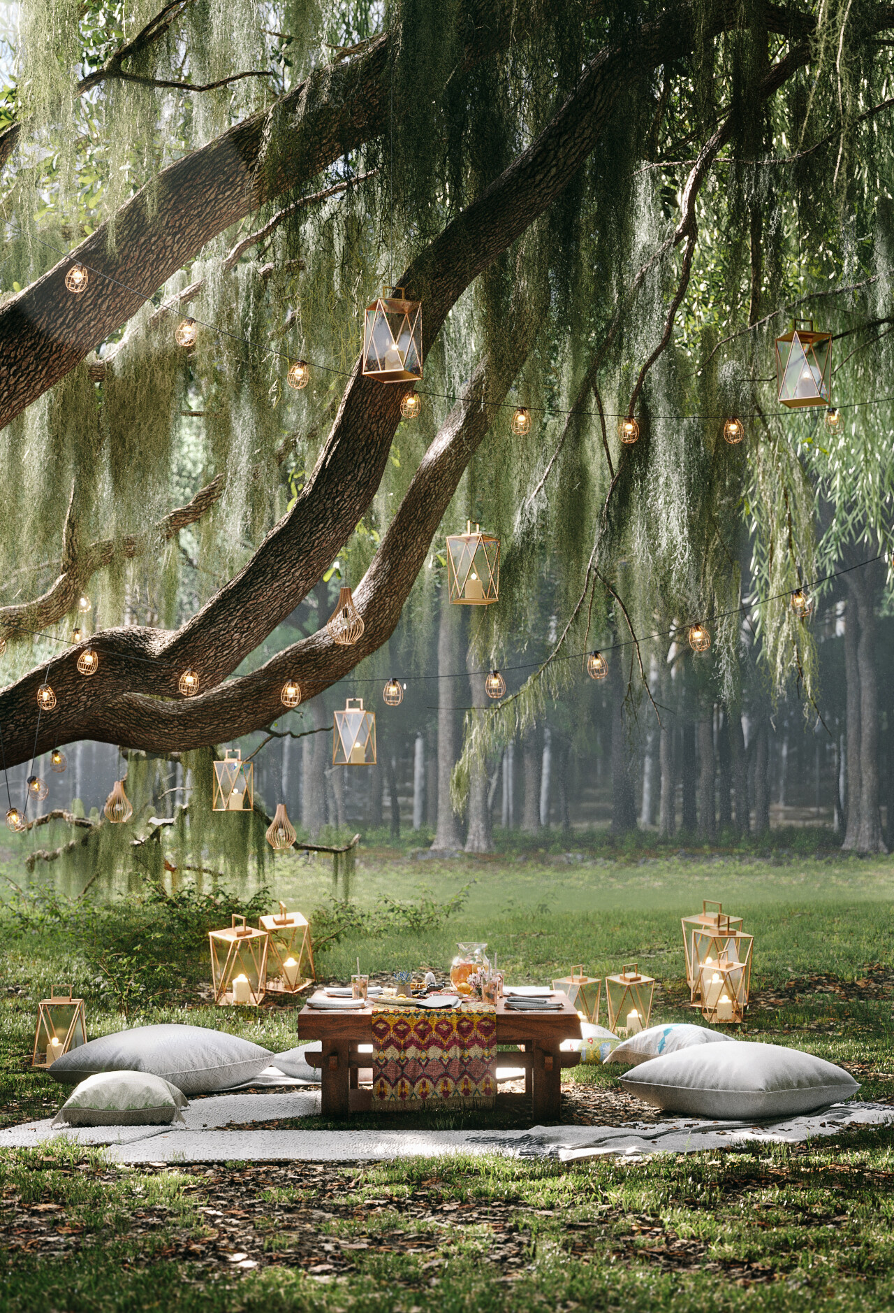 ArtStation - Picnic in the forest