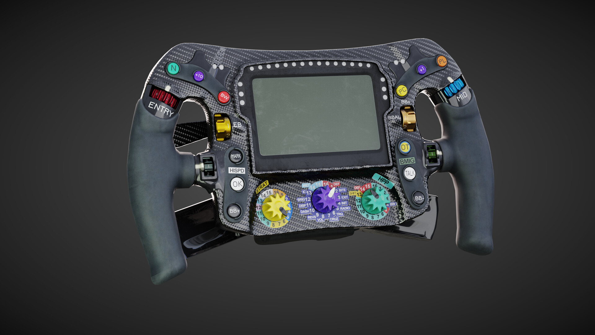 ArtStation - Formula 1 - Mercedes 2022 Steering Wheel