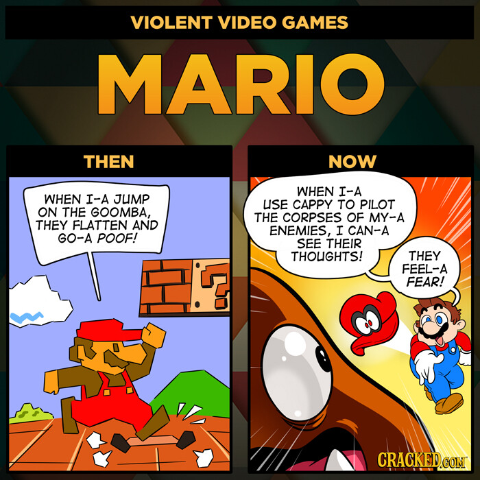 ArtStation - Violent Video Games: Then vs Now - Comic
