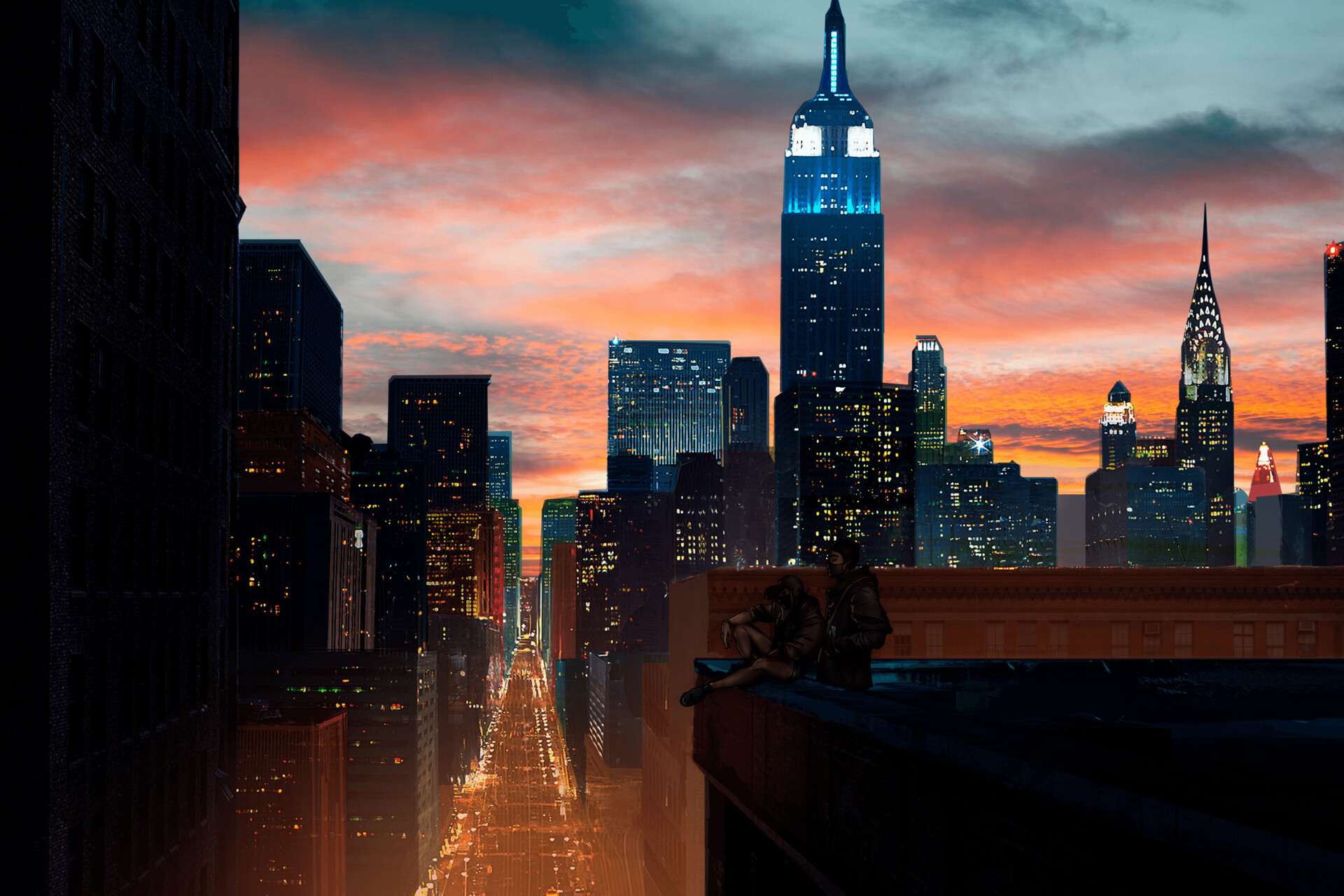 ArtStation - City night views