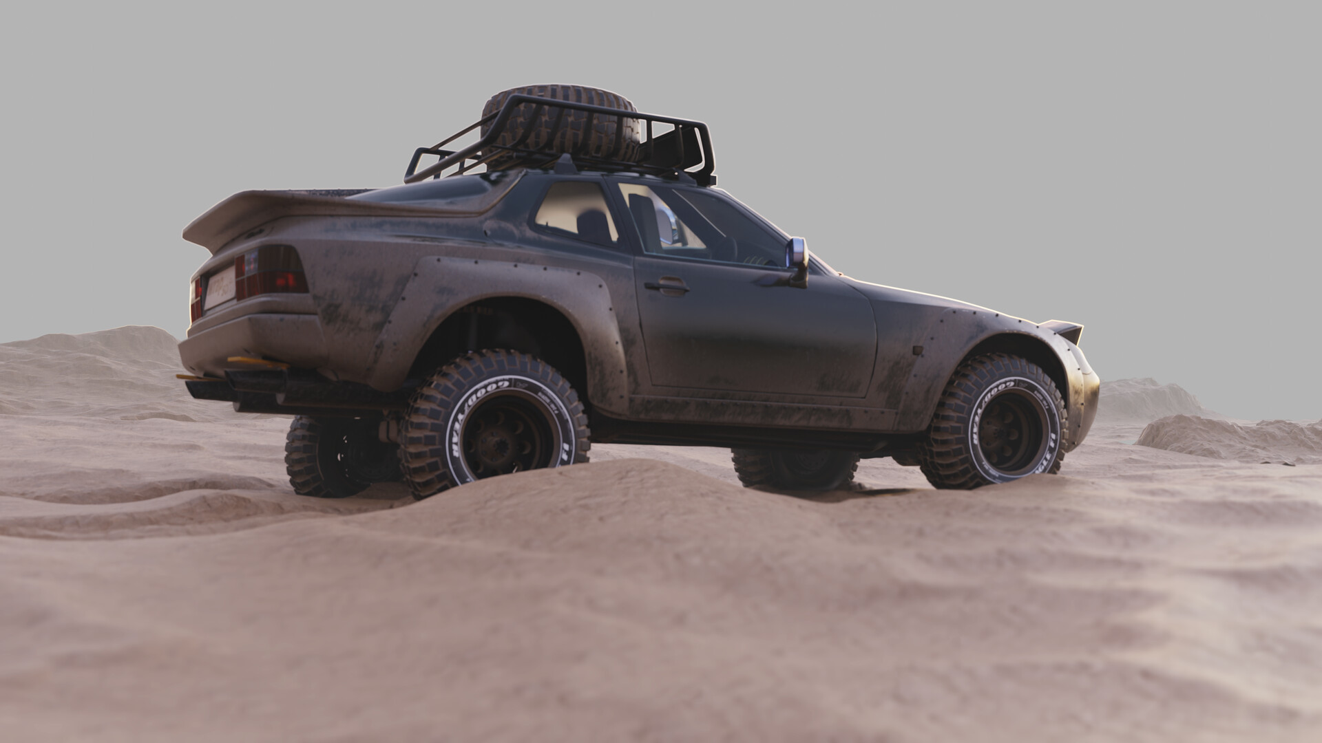 ArtStation - Porsche 944 apocalypse offroad