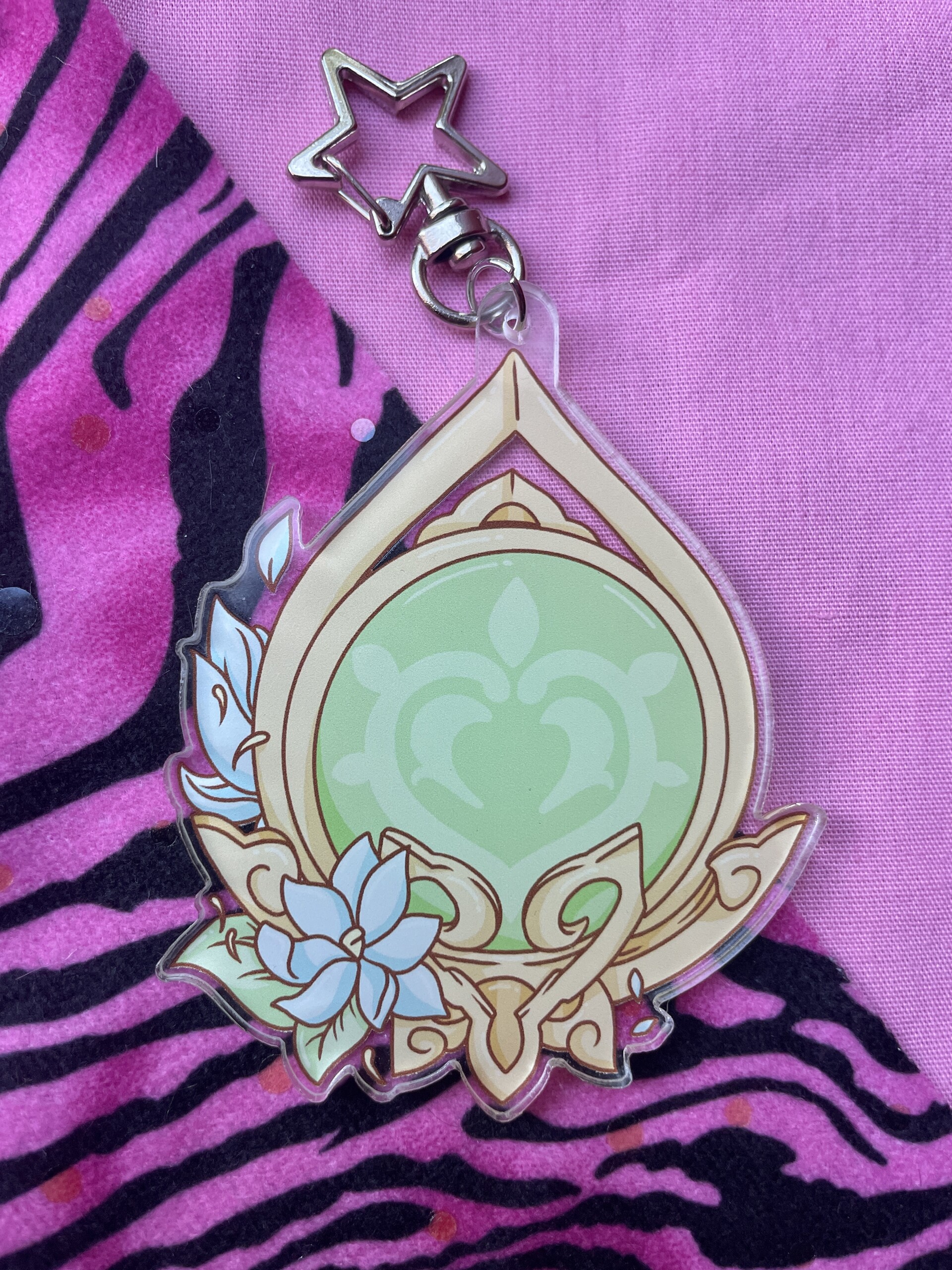 ArtStation - Genshin Impact "Dendro Vision" Acrylic Charm design