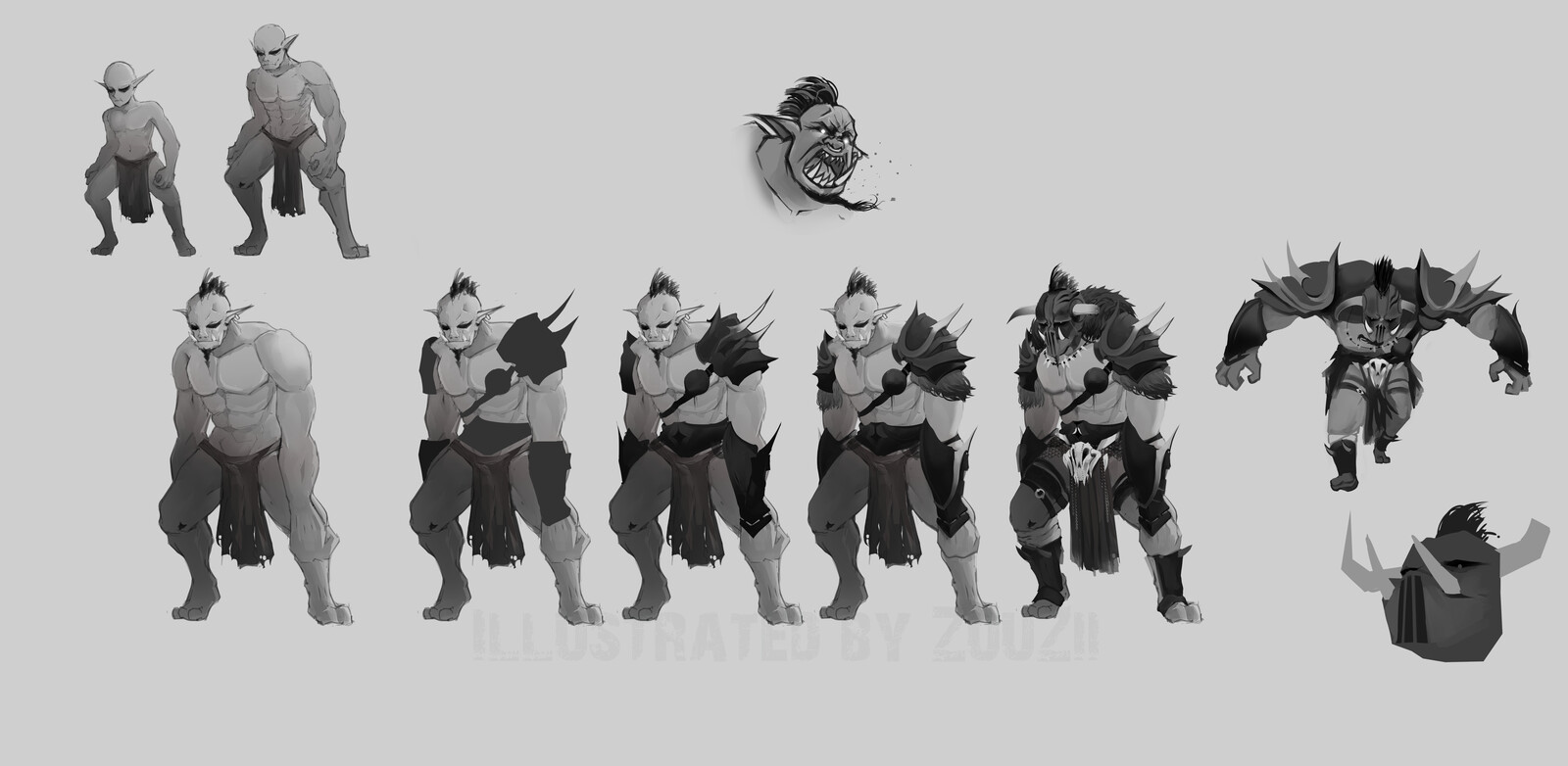 Zuu Zii - Default Orc - Concept Art
