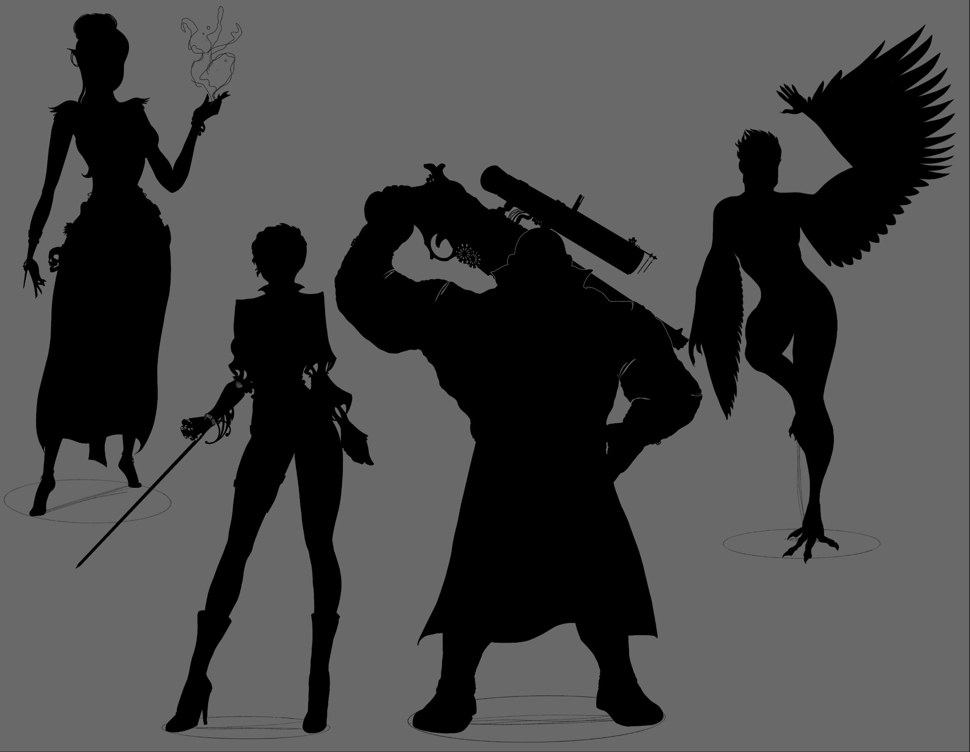 ArtStation - Character Design Silhouettes