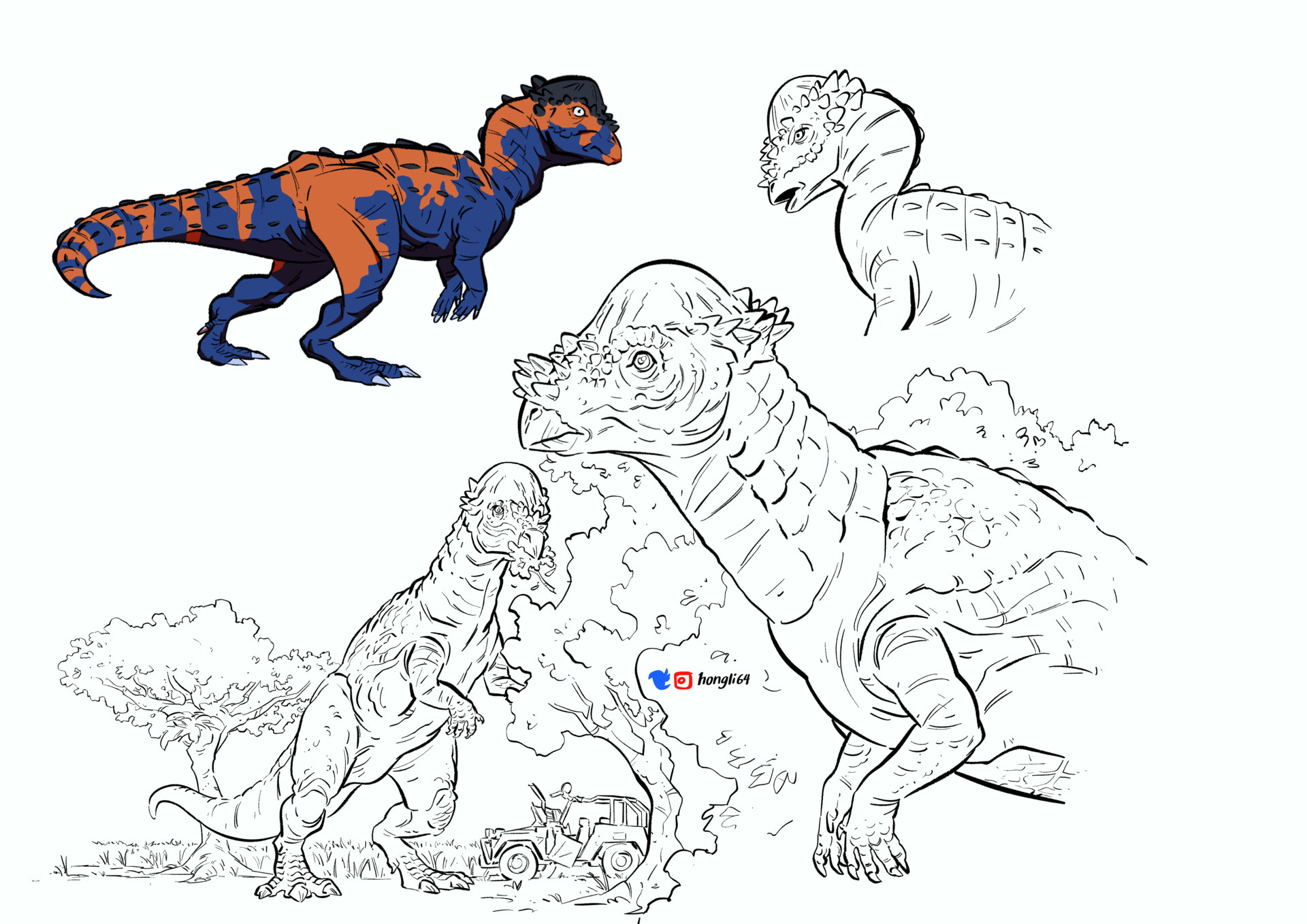 walking with dinosaurs pachyrhinosaurus coloring pages