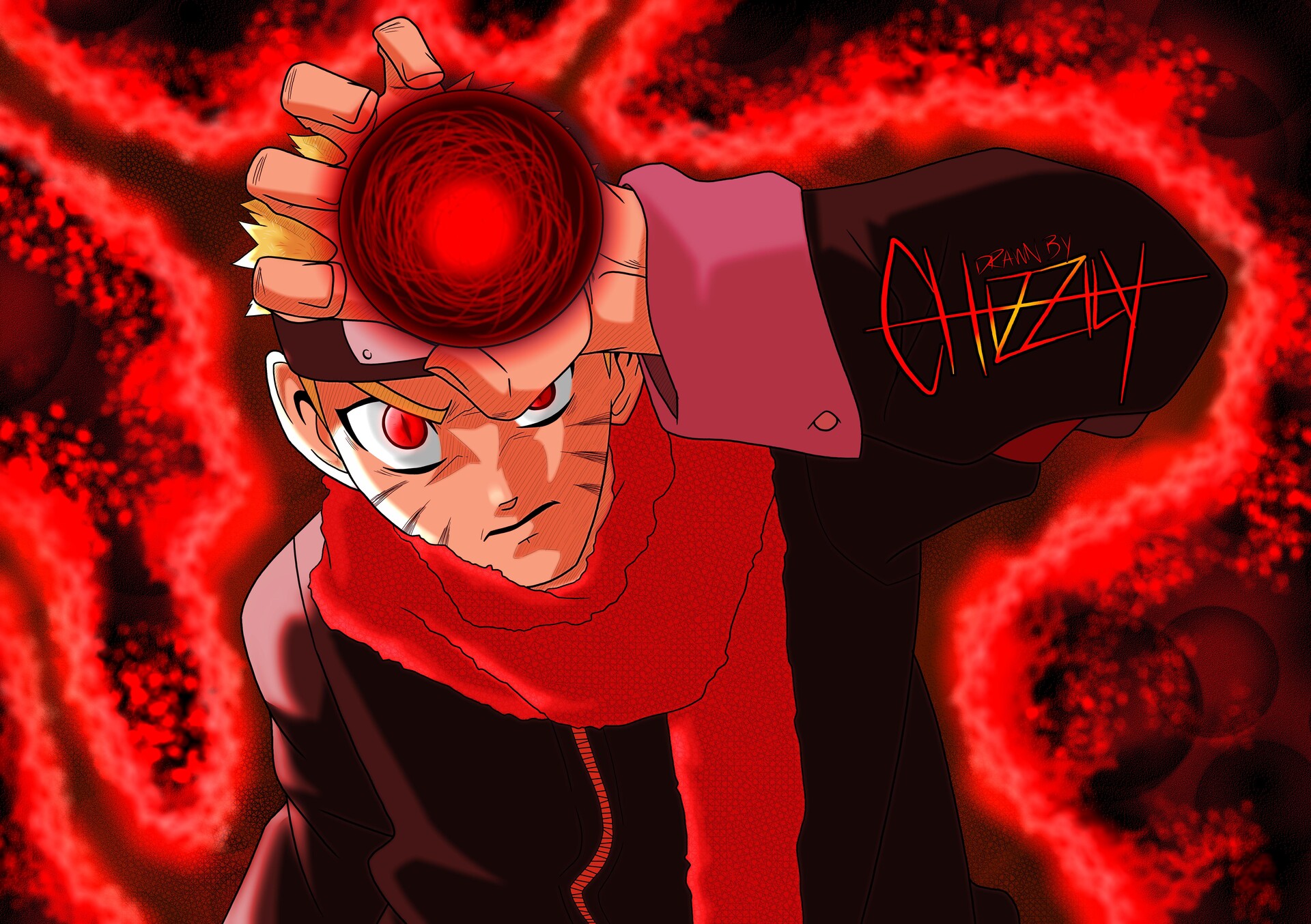 ArtStation - "Crimson Kyuubi Cloak"