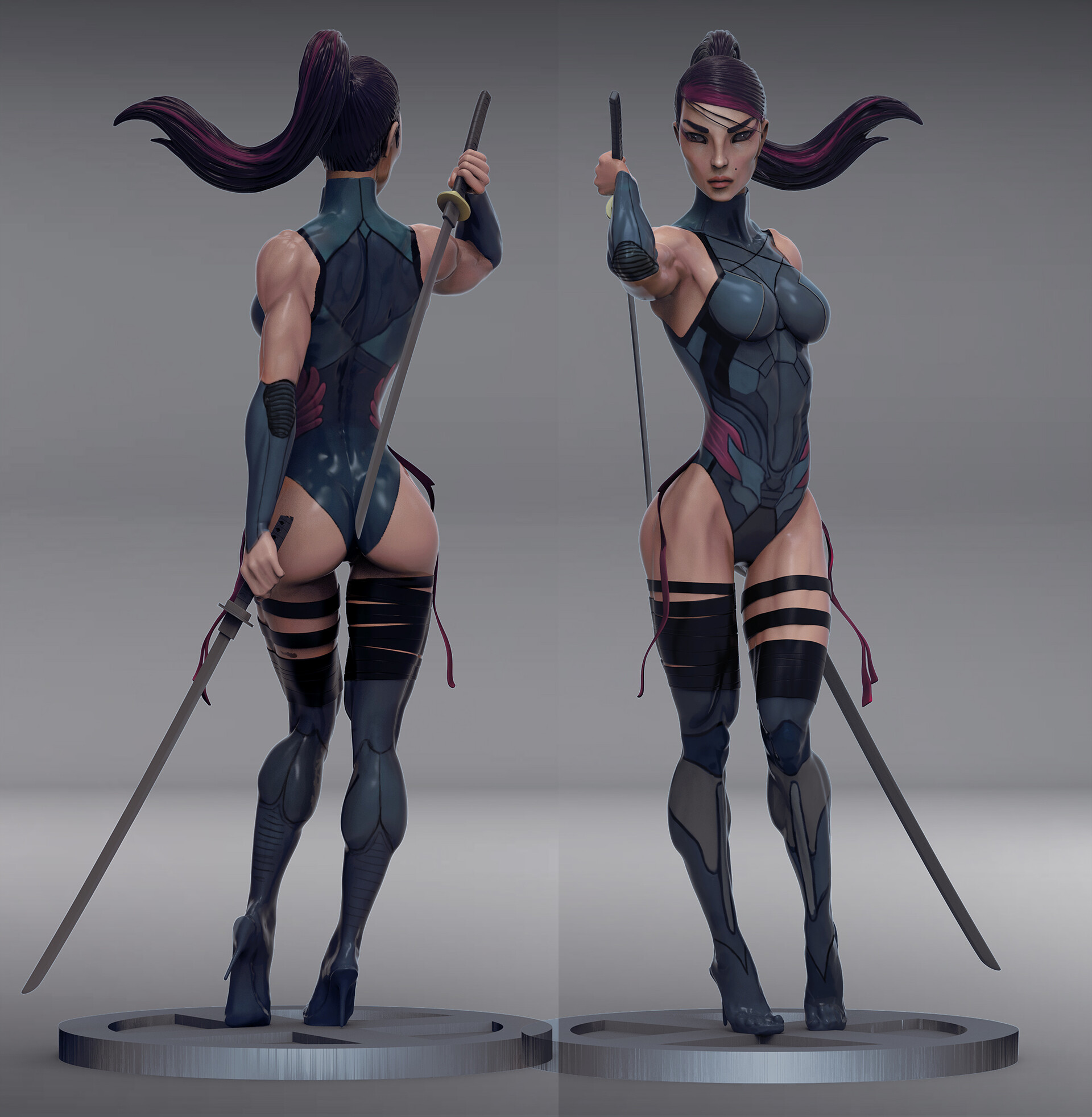 ArtStation - psylocke Kardashian shape :DDD