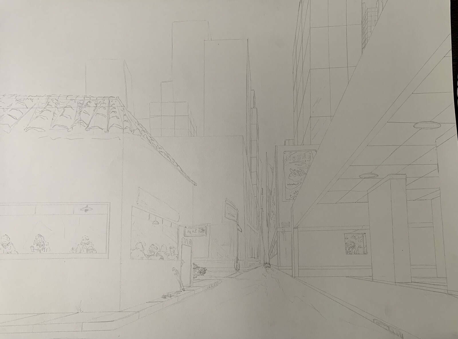 Sophie Salvador - City Street Perspective [sketchbook]
