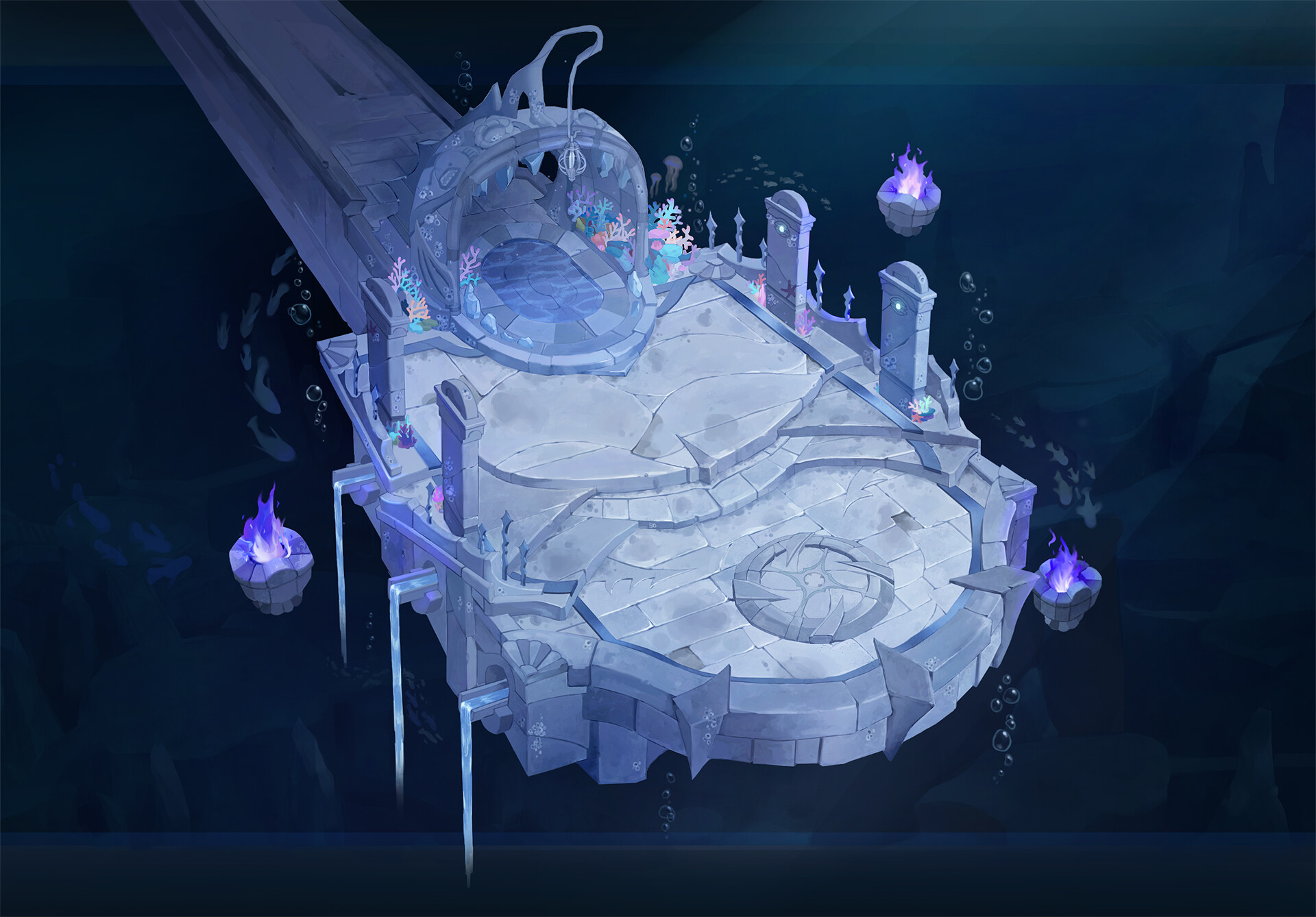 ArtStation - Undersea Dungeon