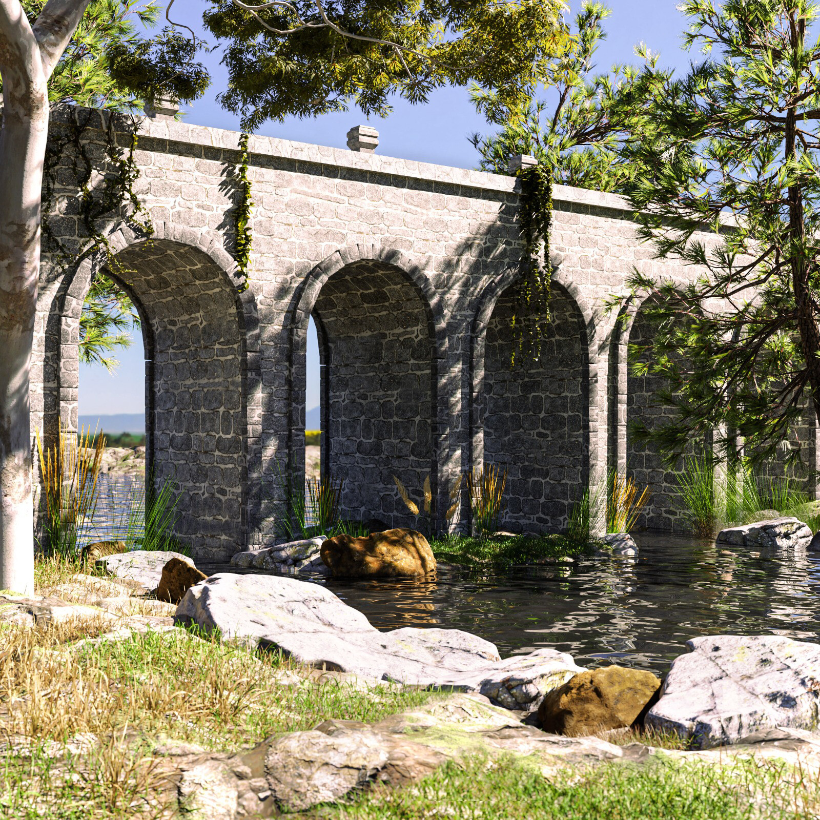 ArtStation - Old Stone Bridge
