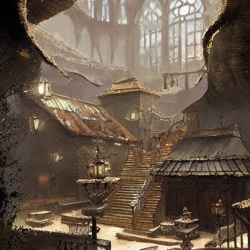 ArtStation - inner town