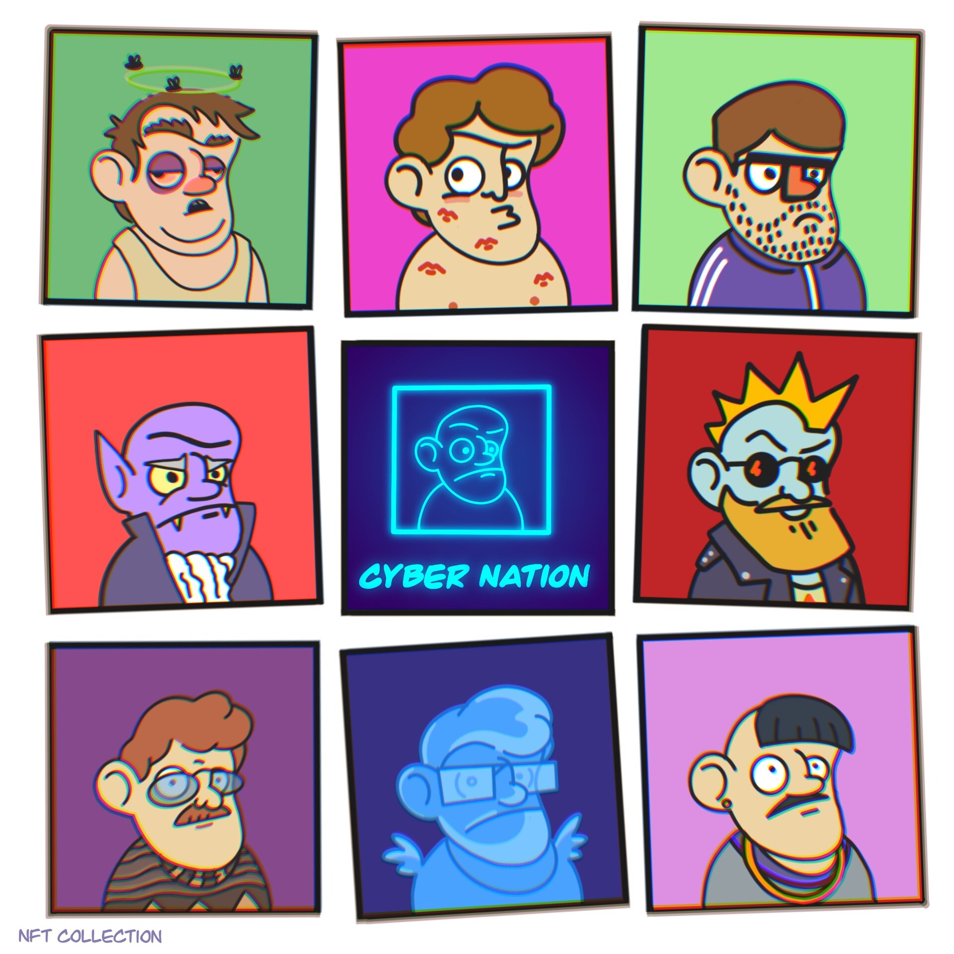 ArtStation - NFT collection ( CYBER NATION )