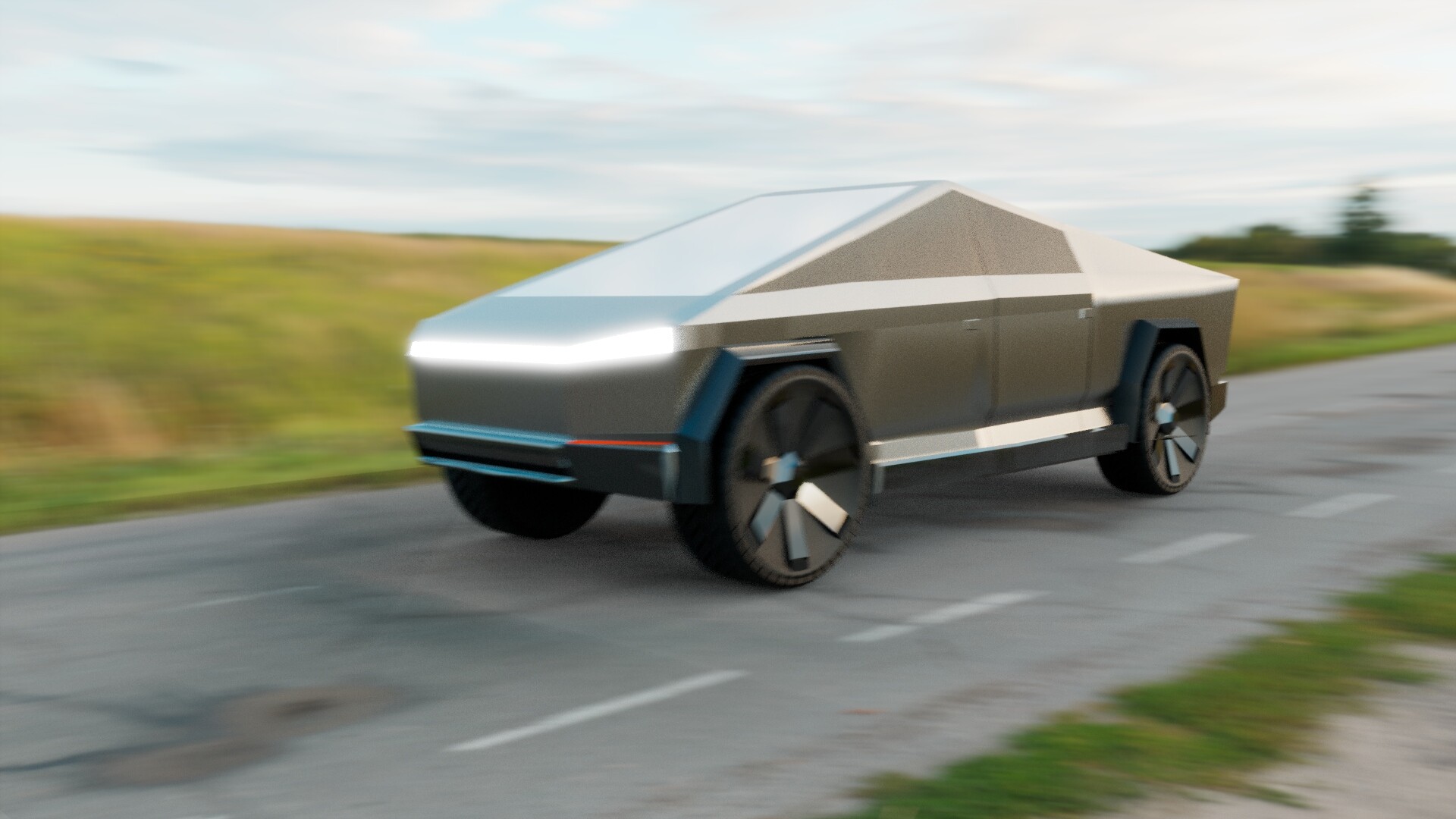 ArtStation - Tesla Cybertruck