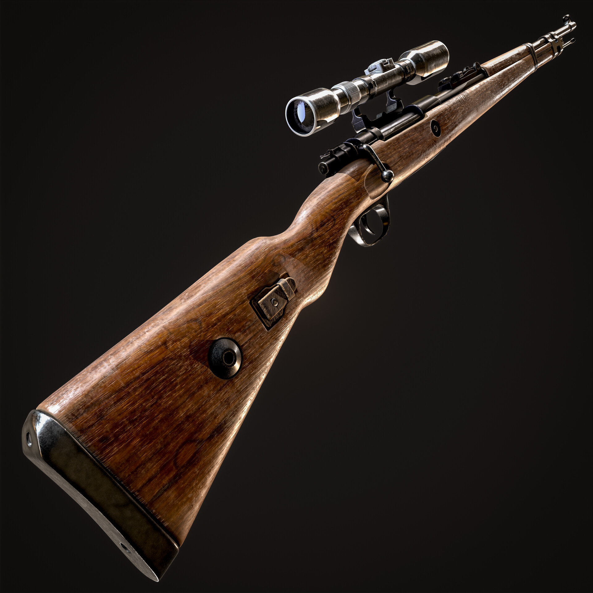 ArtStation - 25 Sniper Rifles Scope Base Mesh - VOL 03 (Game Ready)