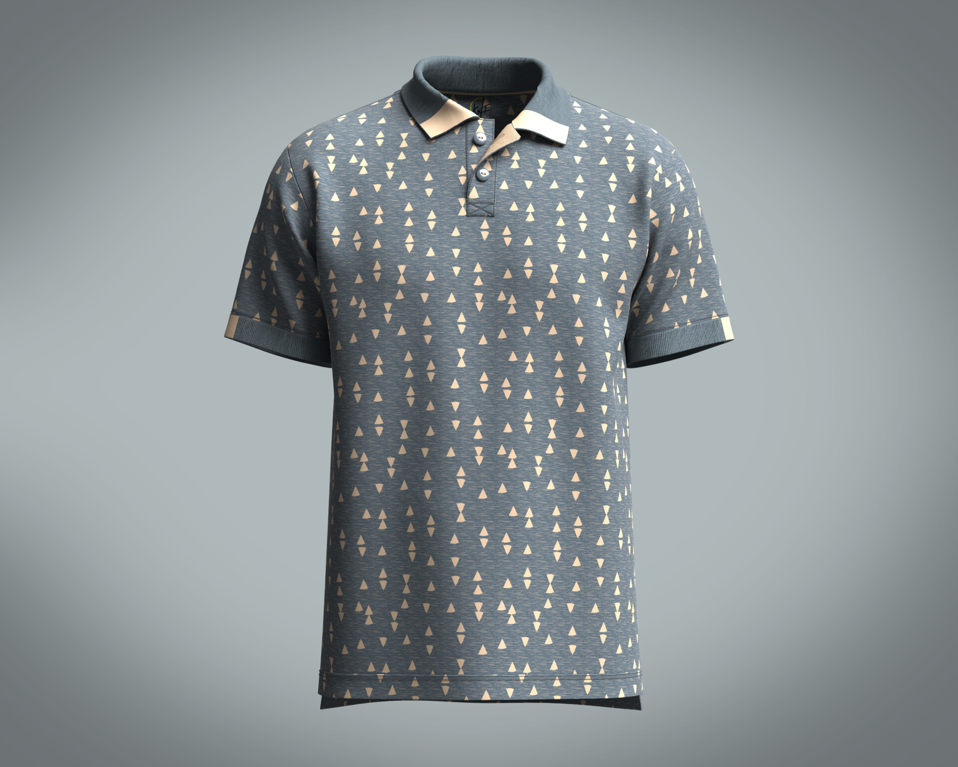 ArtStation - Men's Printed Polo