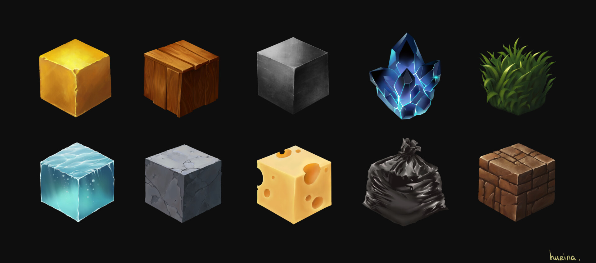ArtStation - Different textures in 2D