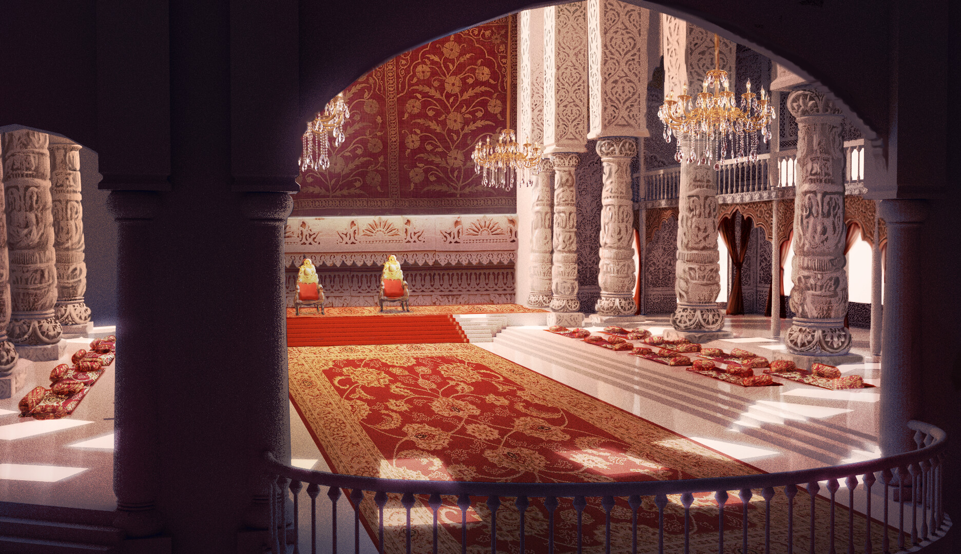 ArtStation - Indian Courtroom