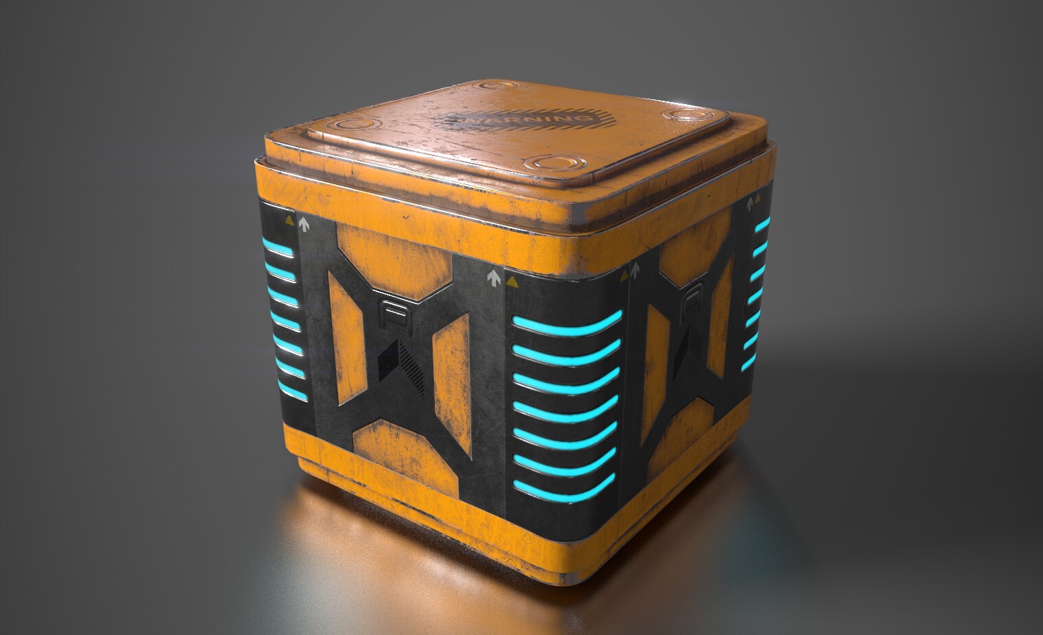 ArtStation - Lowpoly Sci-fi Box