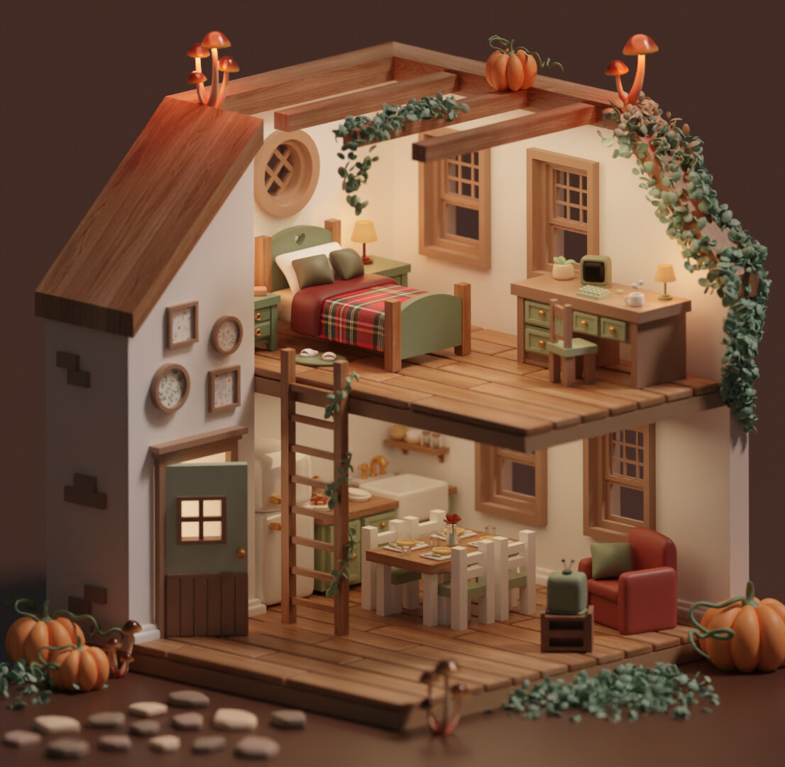 ArtStation - Cozy Cottage