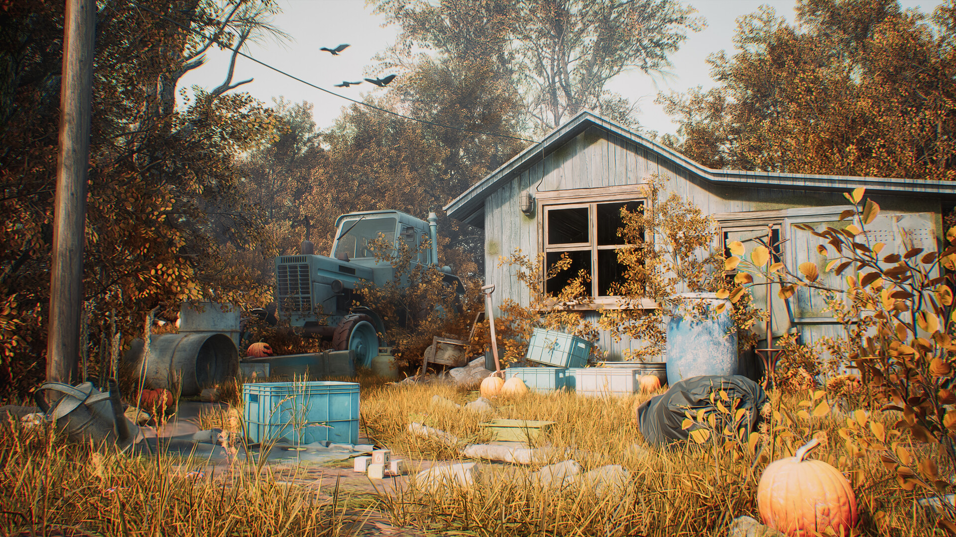 ArtStation - Fall garden house