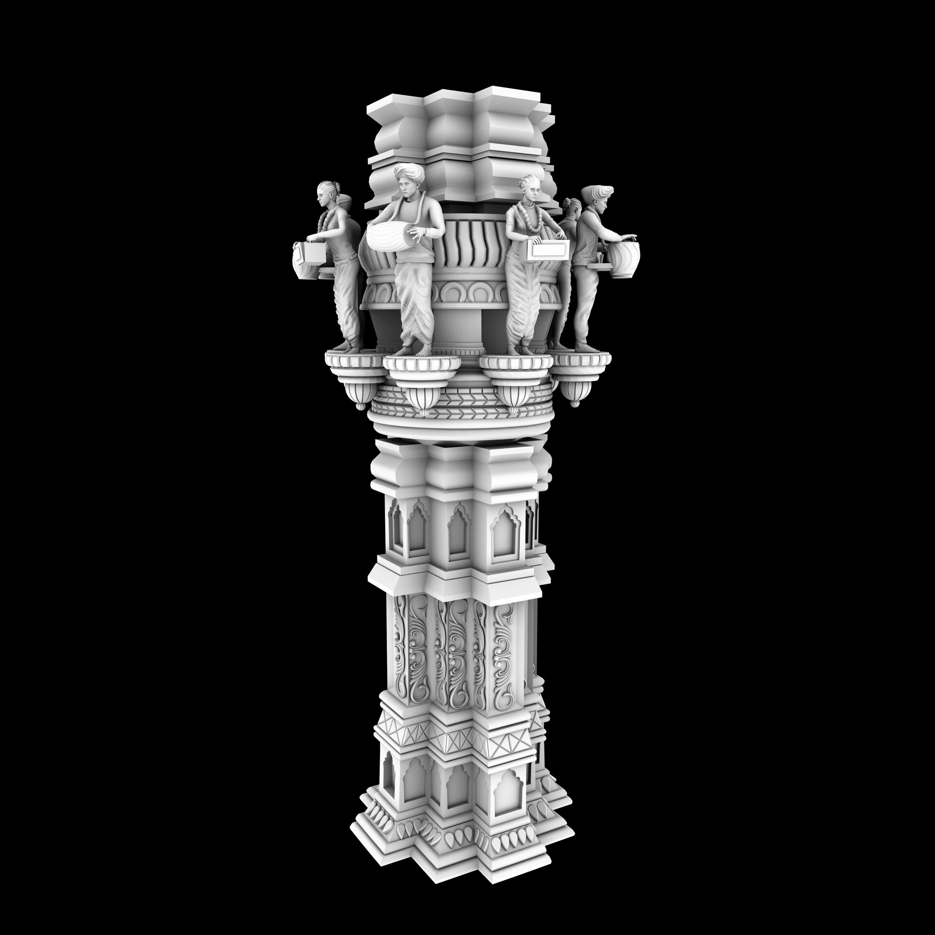 ArtStation - 3D Temple Column