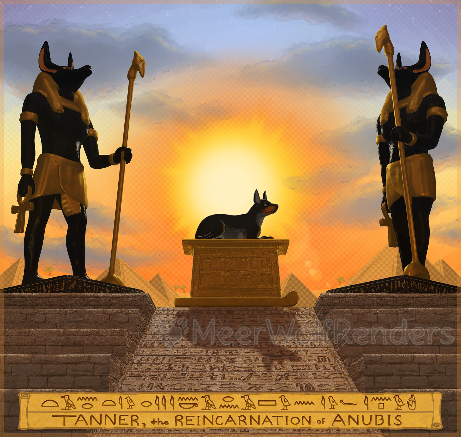 ArtStation - The Reincarnation of Anubis