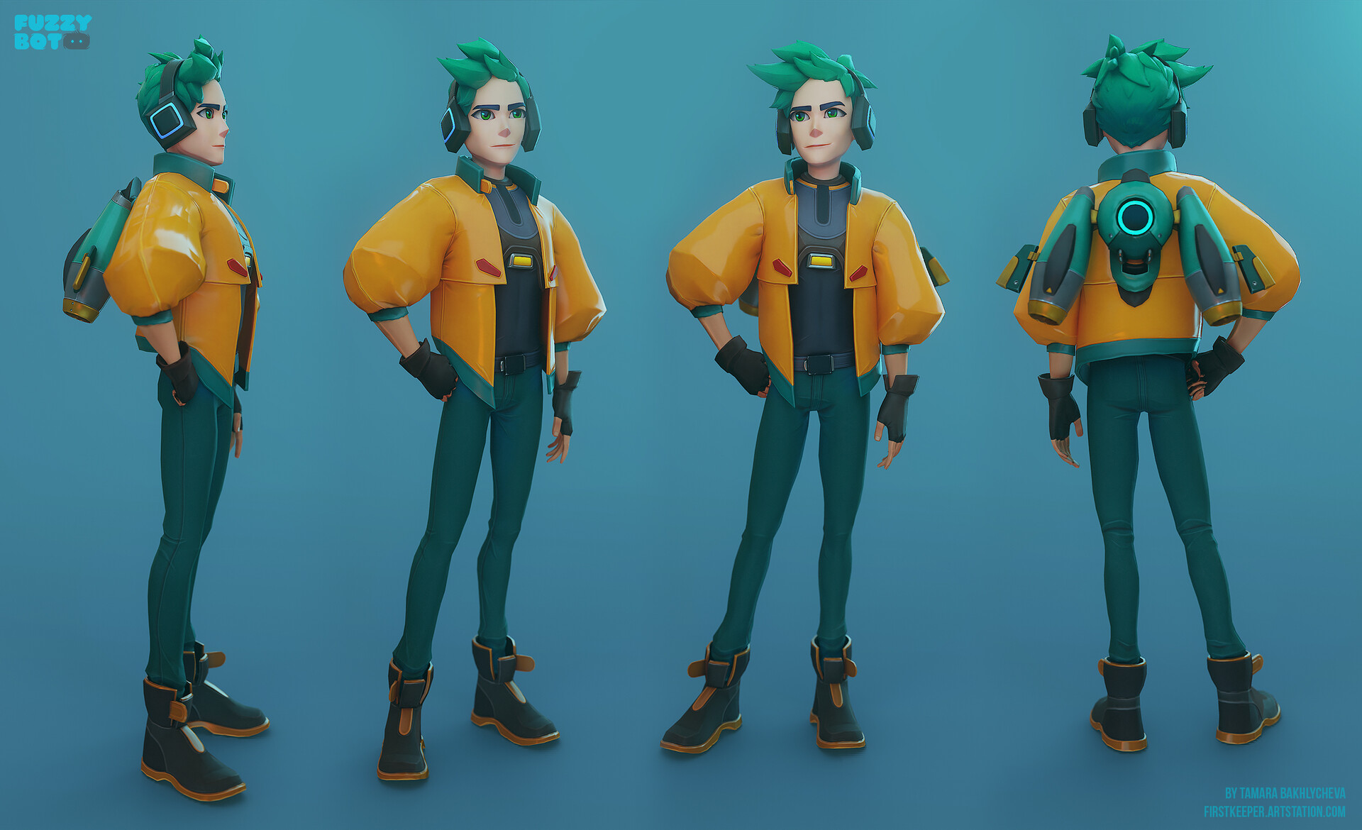 Tamara Salatova - Stylized PBR character