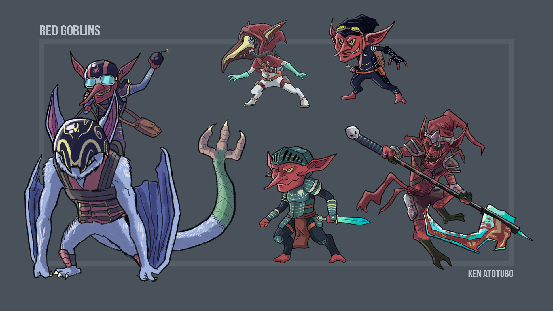 ArtStation - Red goblins concept