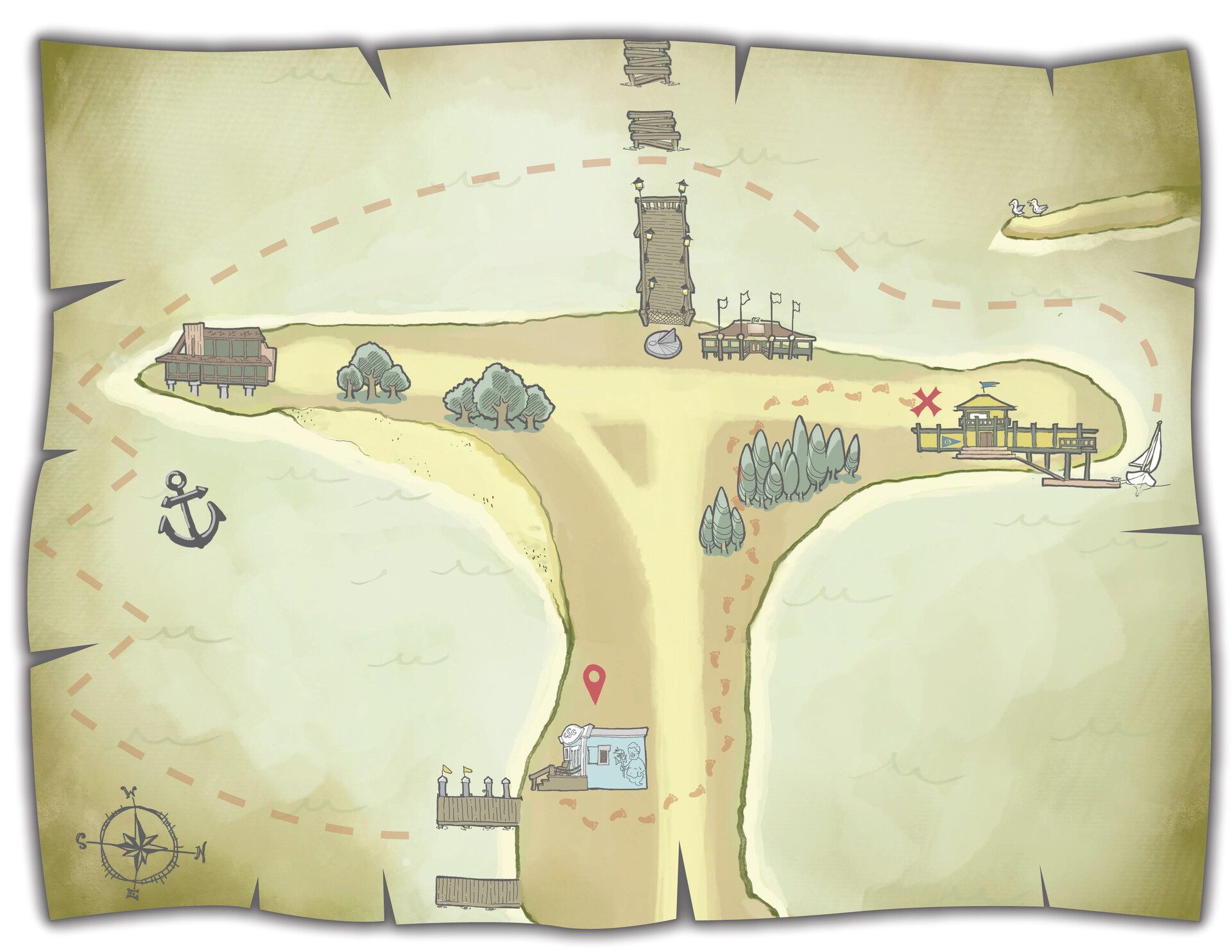 ArtStation - Treasure Map Flyer