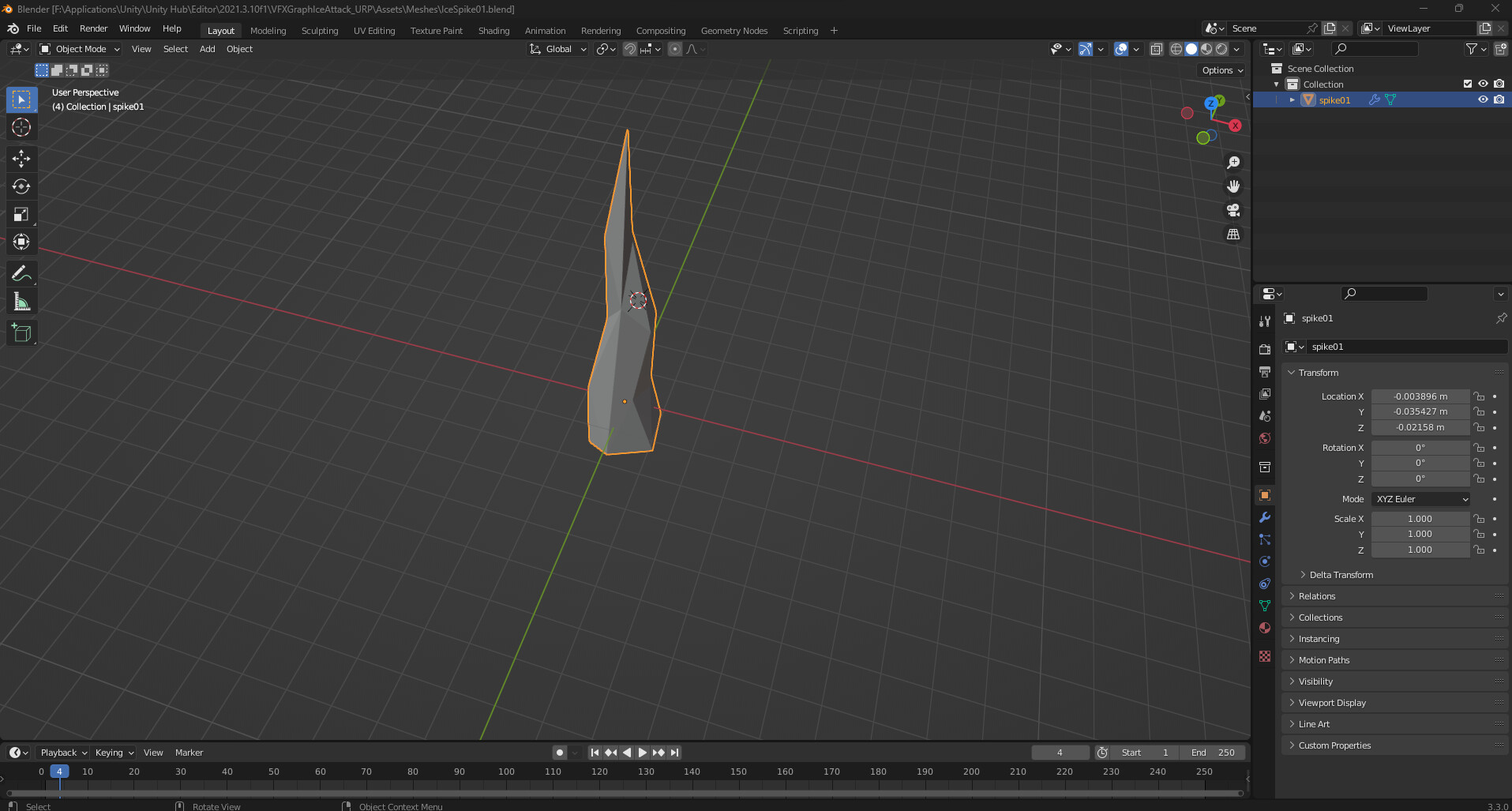 Sushil Sundaram - Unity: Stylized Ice Attack VFX