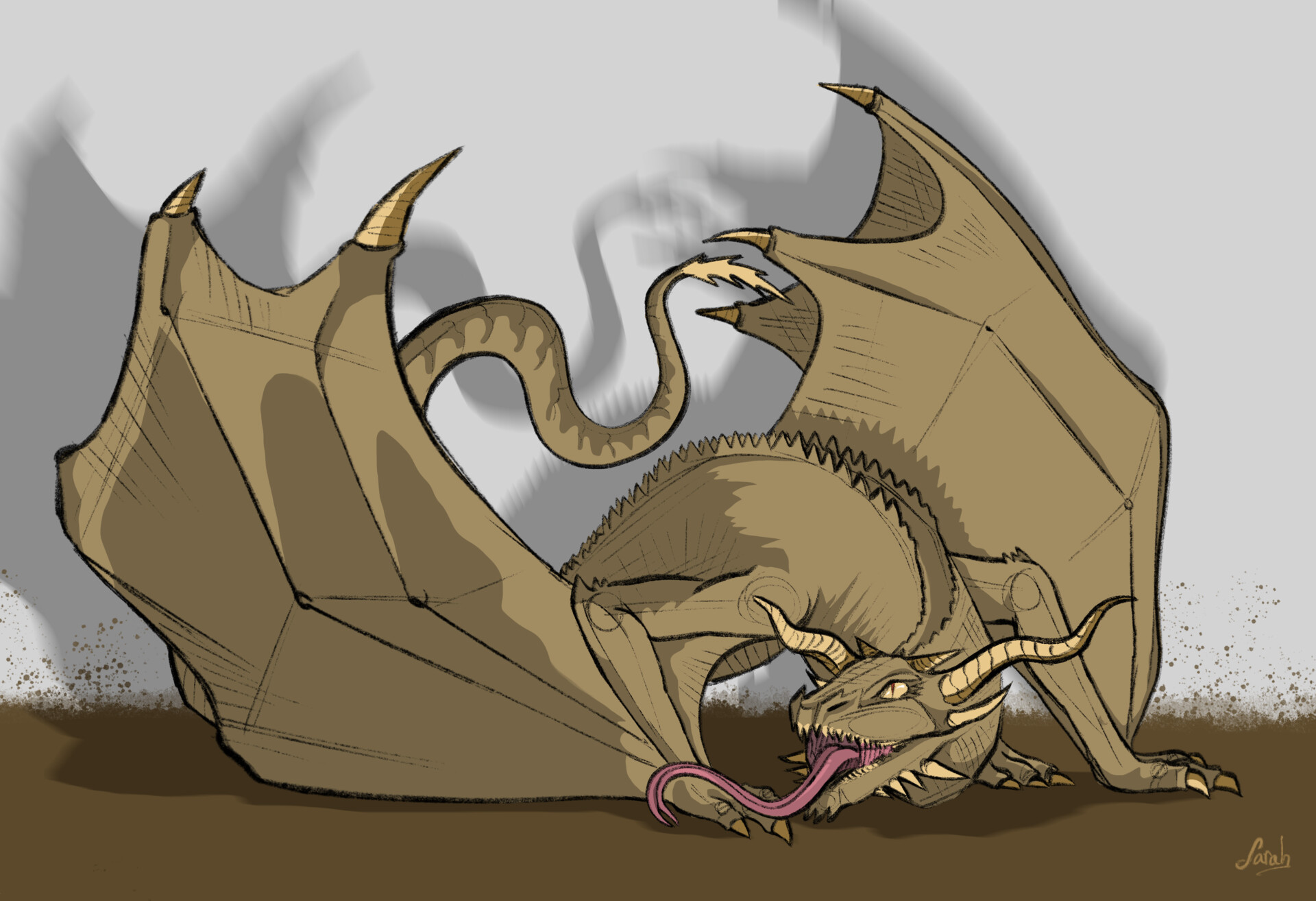 ArtStation - Dragon practice.