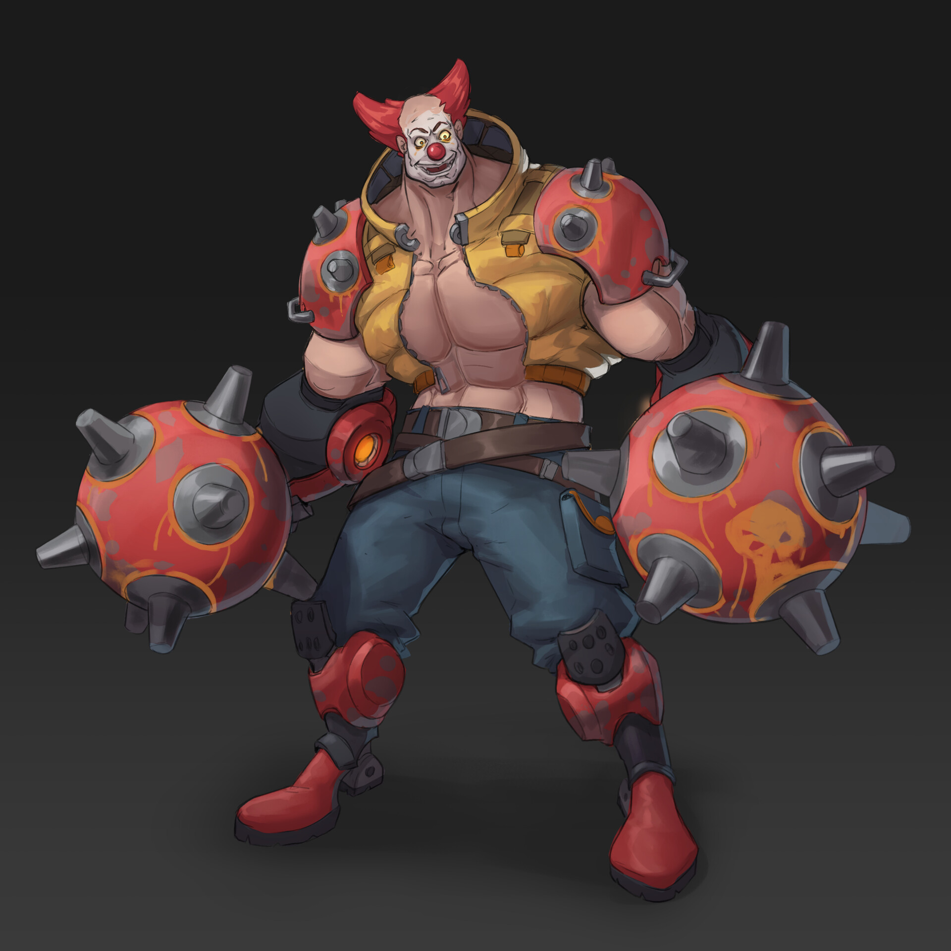 ArtStation - Buffo, the cyber-enchanced clown